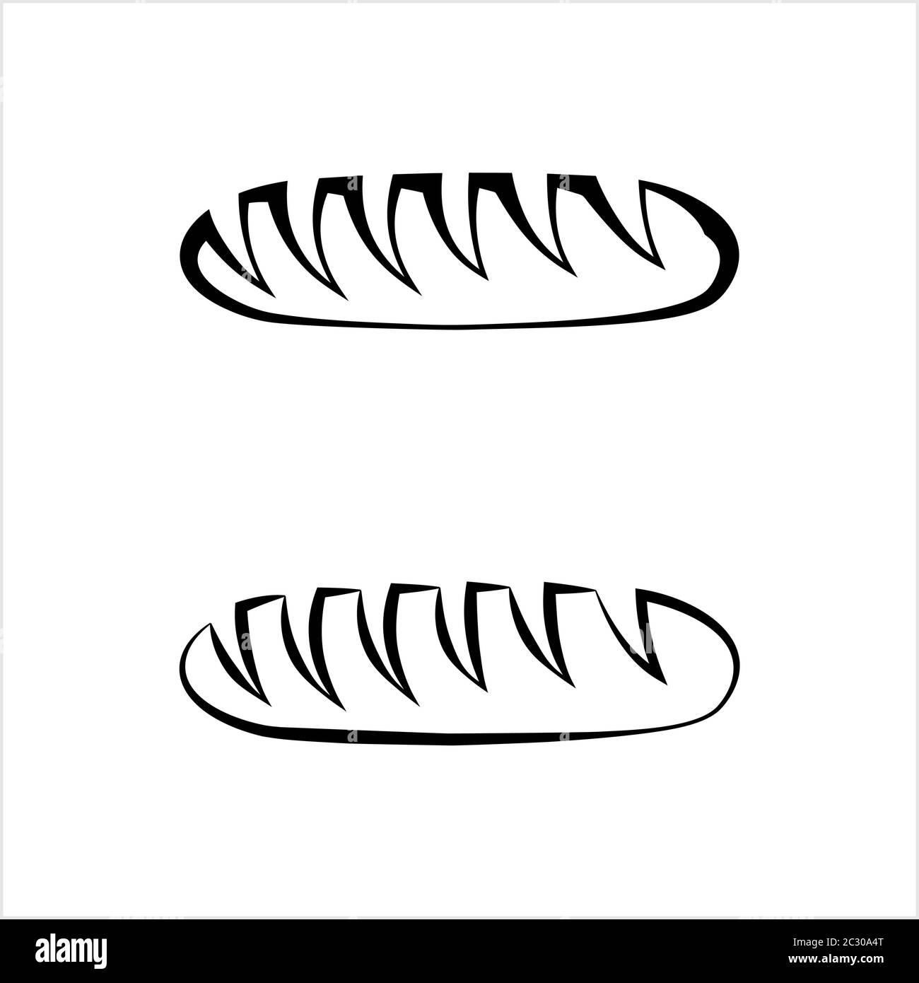 French Bread Icon Vector Art Illustration Stock Vector Image & Art - Alamy