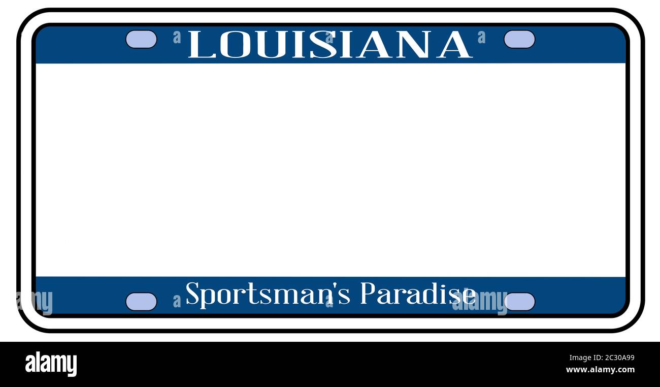 Louisiana license plate hi-res stock photography and images - Alamy