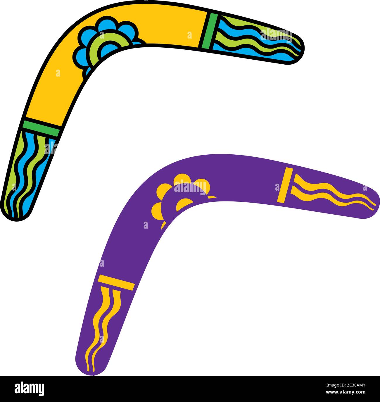 Boomerang Icon Boomerang Vector Art Illustration Stock Vector Image