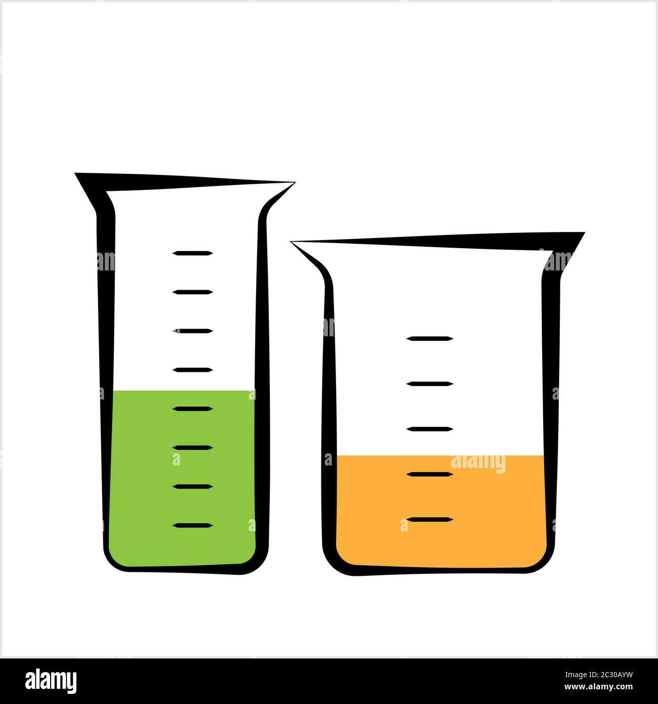Beaker Icon, Beaker Vector Art Illustration Stock Vector Image & Art ...