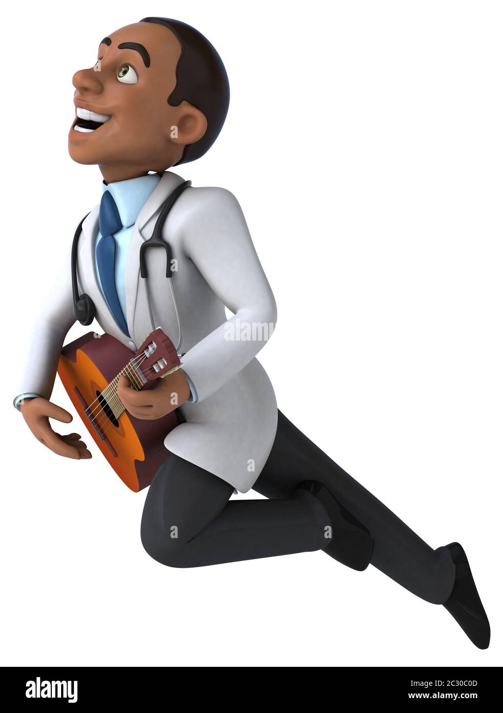 Fun doctor - 3D Illustration Stock Photo - Alamy