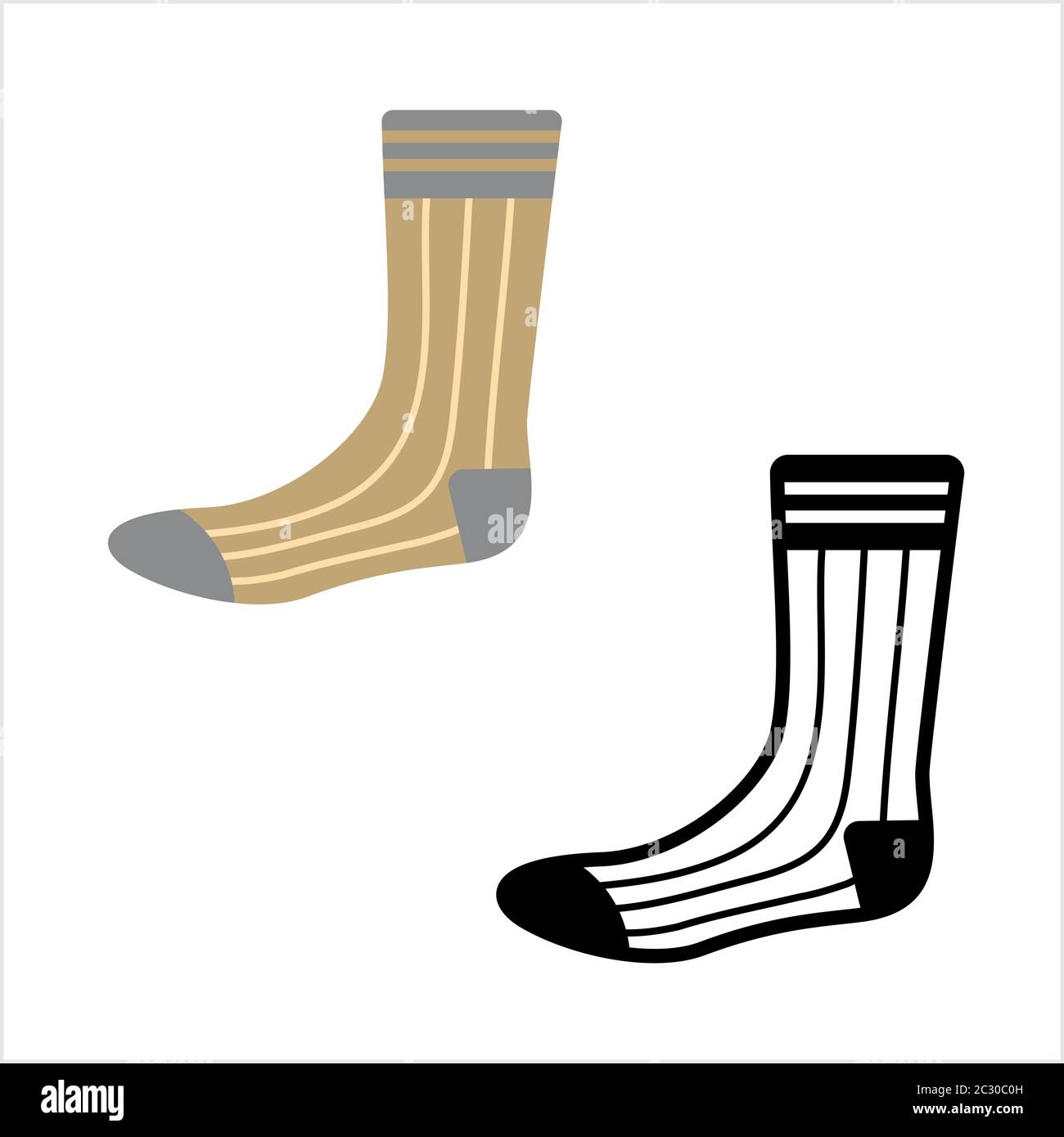 Socks Icon, Socks Vector Art Illustration Stock Vector Image & Art - Alamy