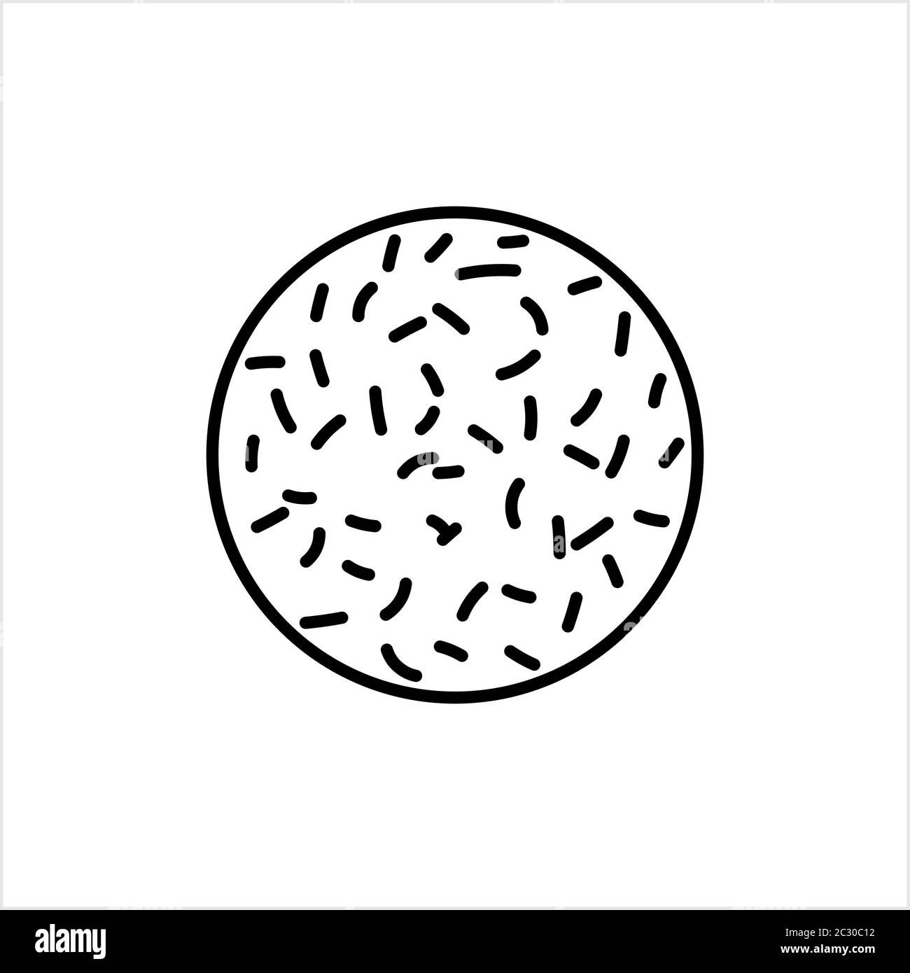 Bacteria Icon, Bacteria Vector Art Illustration Stock Vector Image ...