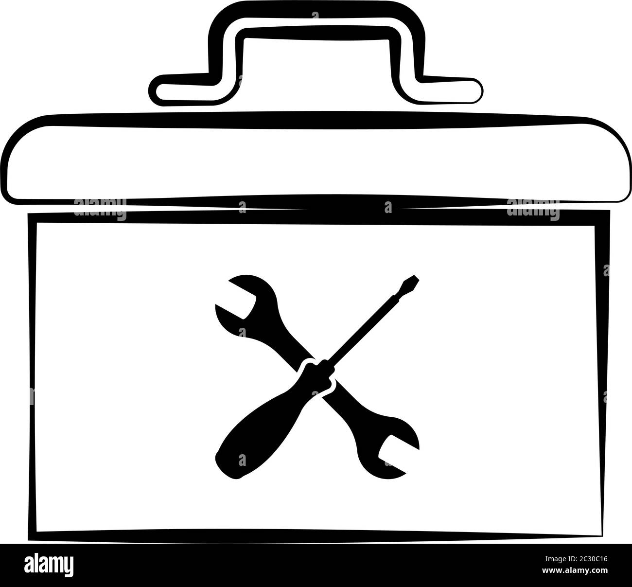 Toolbox Icon Vector Art Illustration Stock Vector Image & Art - Alamy