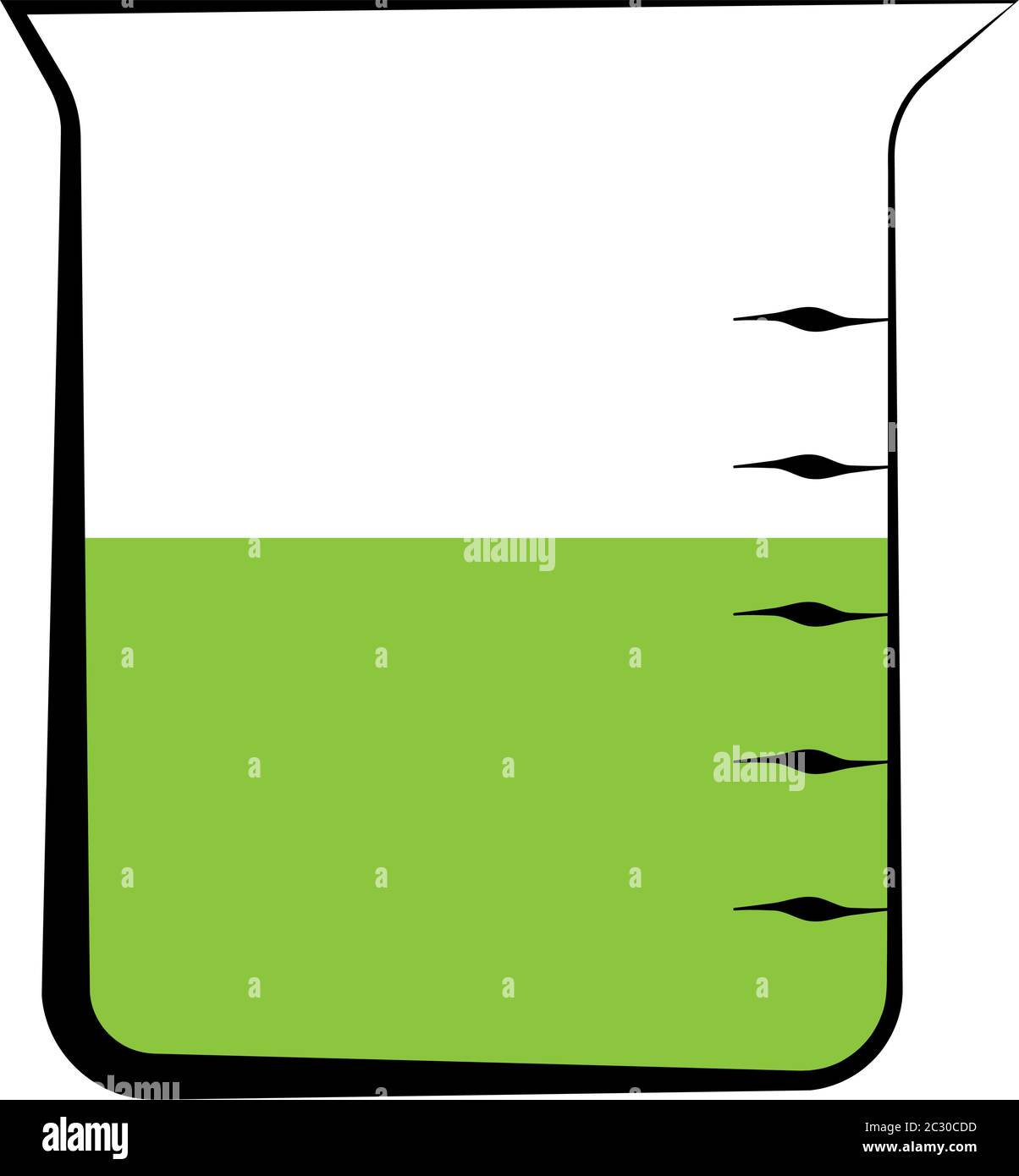 Beaker Icon, Beaker Vector Art Illustration Stock Vector Image & Art ...