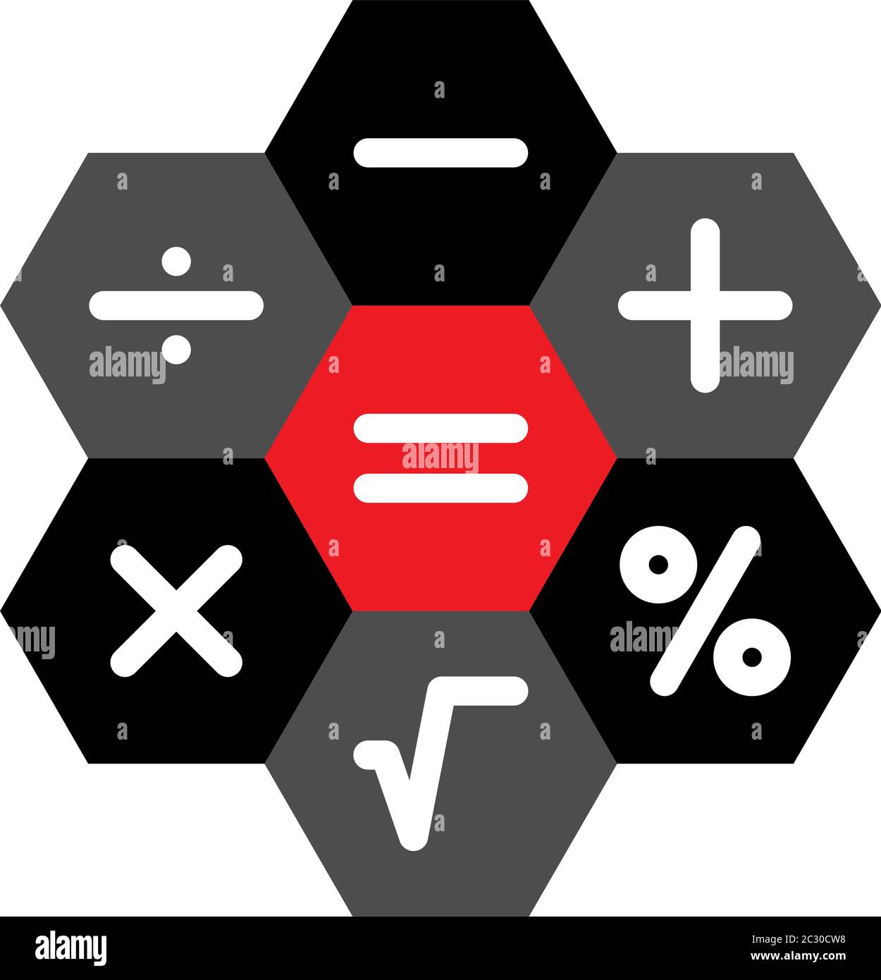 Calculator Icon, Calculator Keypad Sign Vector Art Illustration Stock ...