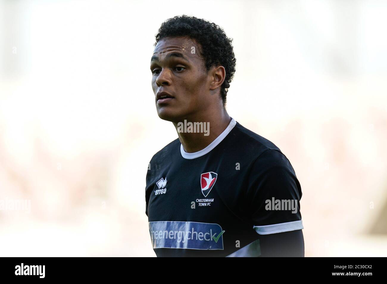 Northampton, UK. 18th June, 2020. Goalkeeper Rhys Lovett of Cheltenham ...