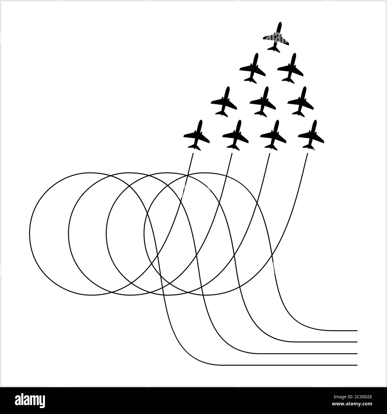 Airplane Flying Formation, Air Show Display, The Disciplined Flight ...