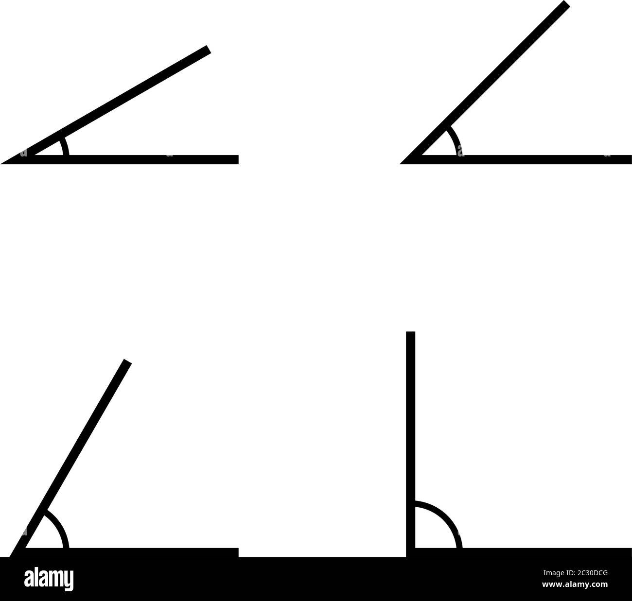 Angle Icon Collection Vector Art Illustration Stock Vector Image & Art ...