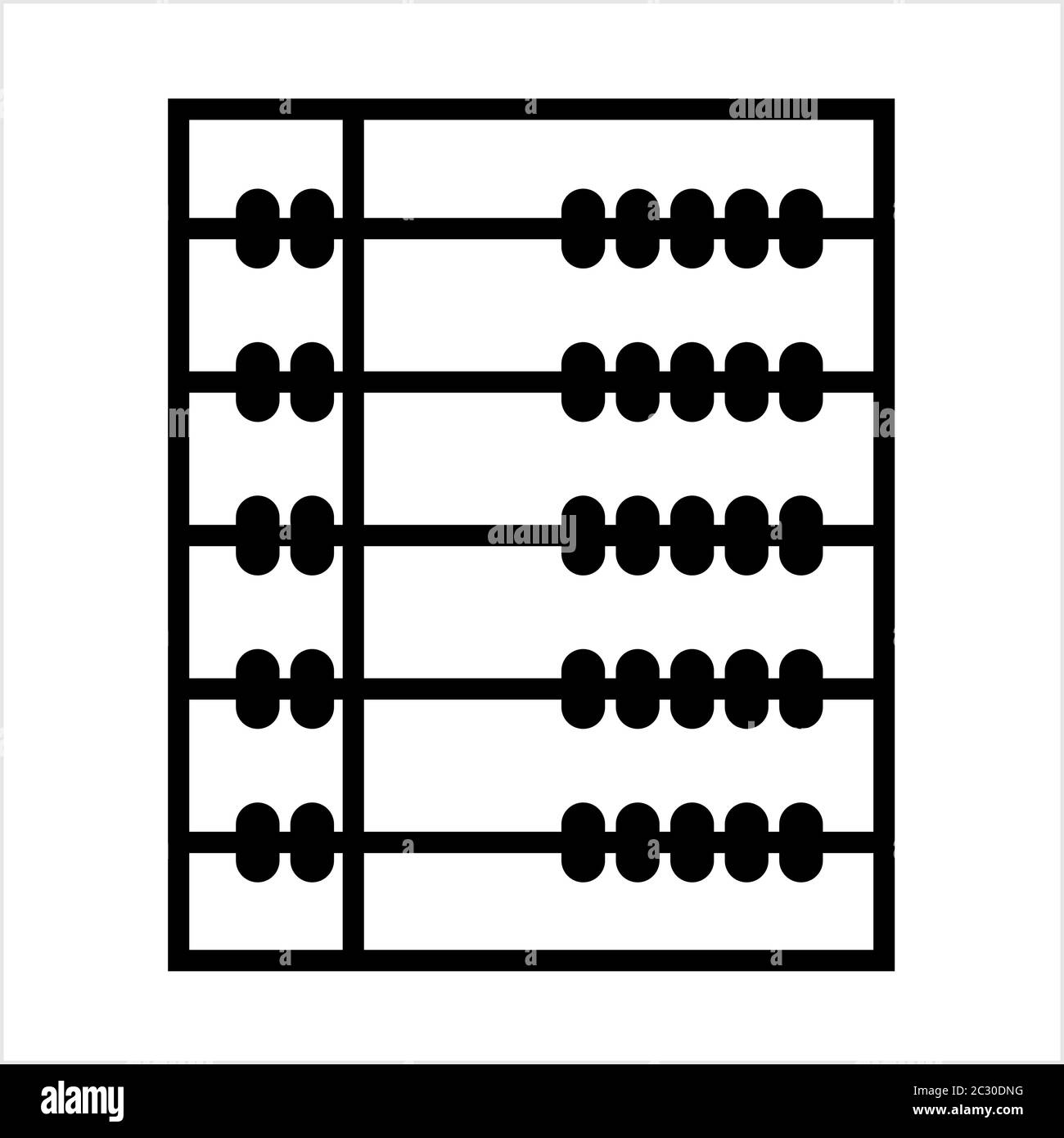 Abacus Icon, Abacus Vector Art Illustration Stock Vector Image & Art ...