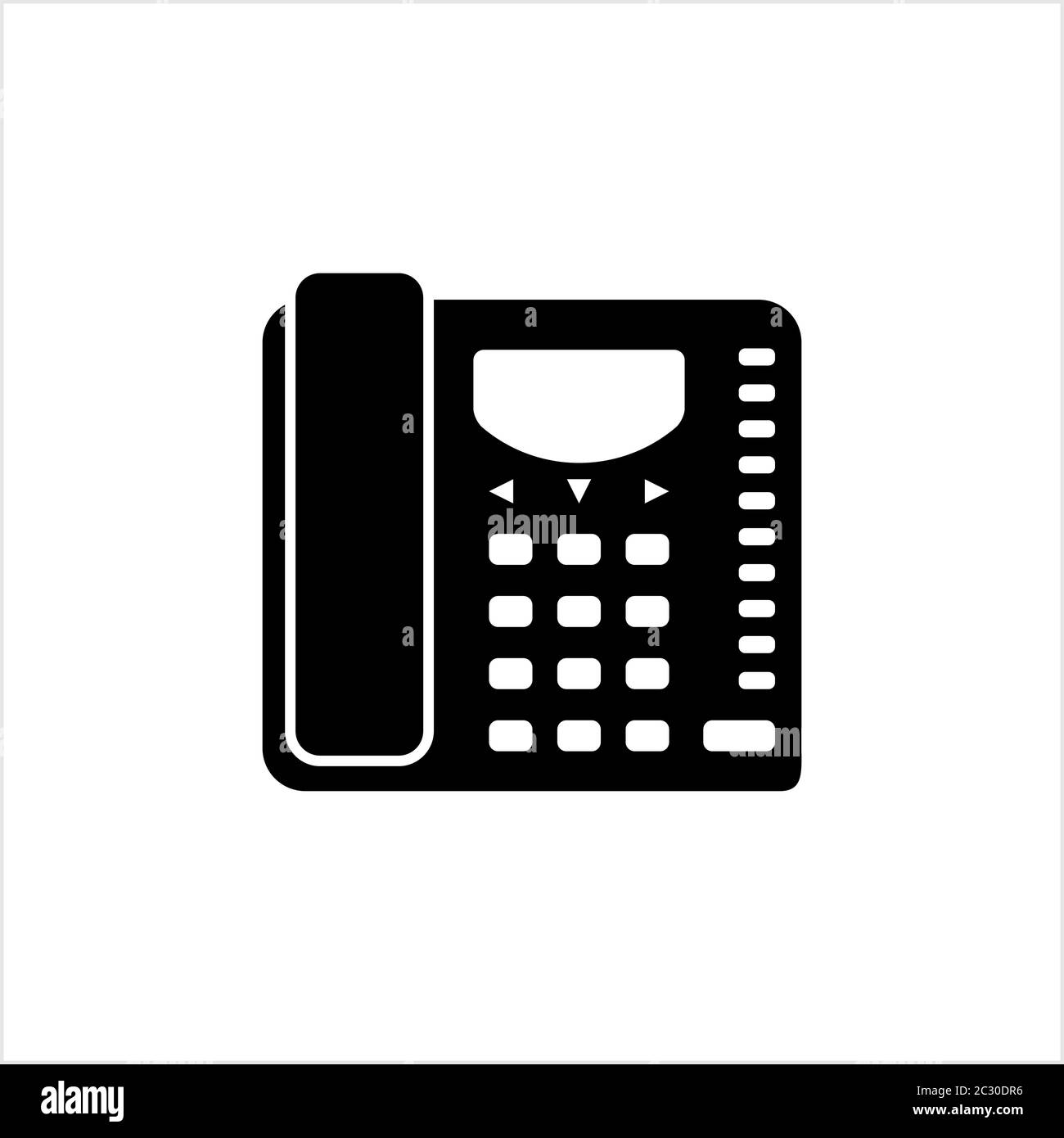 Telephone Icon, Phone Vector Art Illustration Stock Vector Image & Art ...