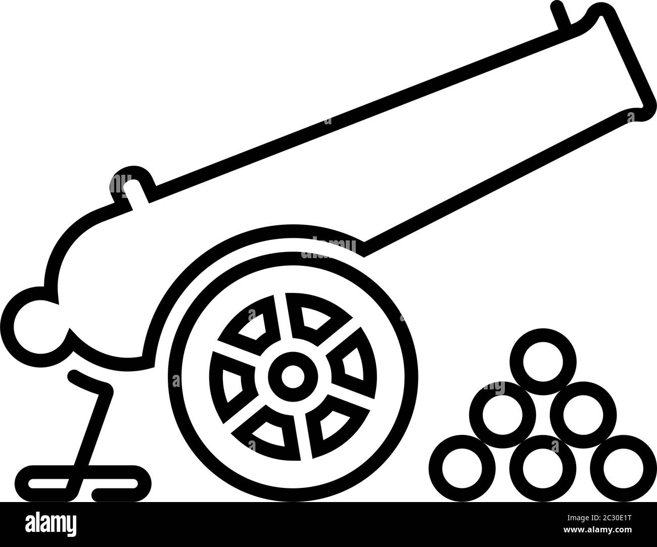 Cannonball icon Cut Out Stock Images & Pictures - Alamy