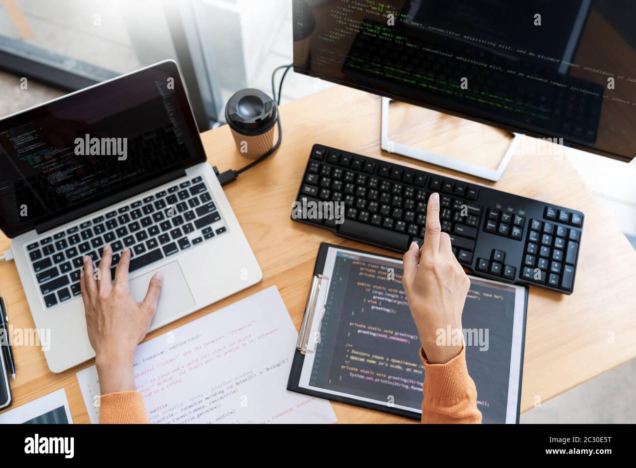 Pensive young software engineer hi-res stock photography and images - Alamy