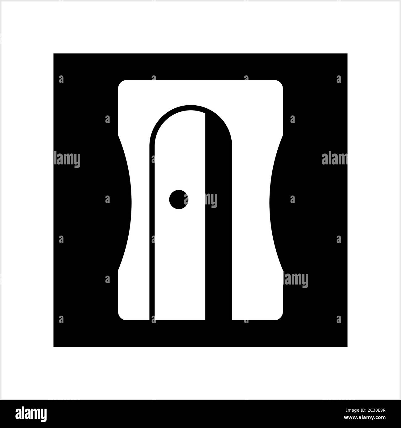 Pencil Sharpener Icon, Sharpener Vector Art Illustration Stock Vector ...