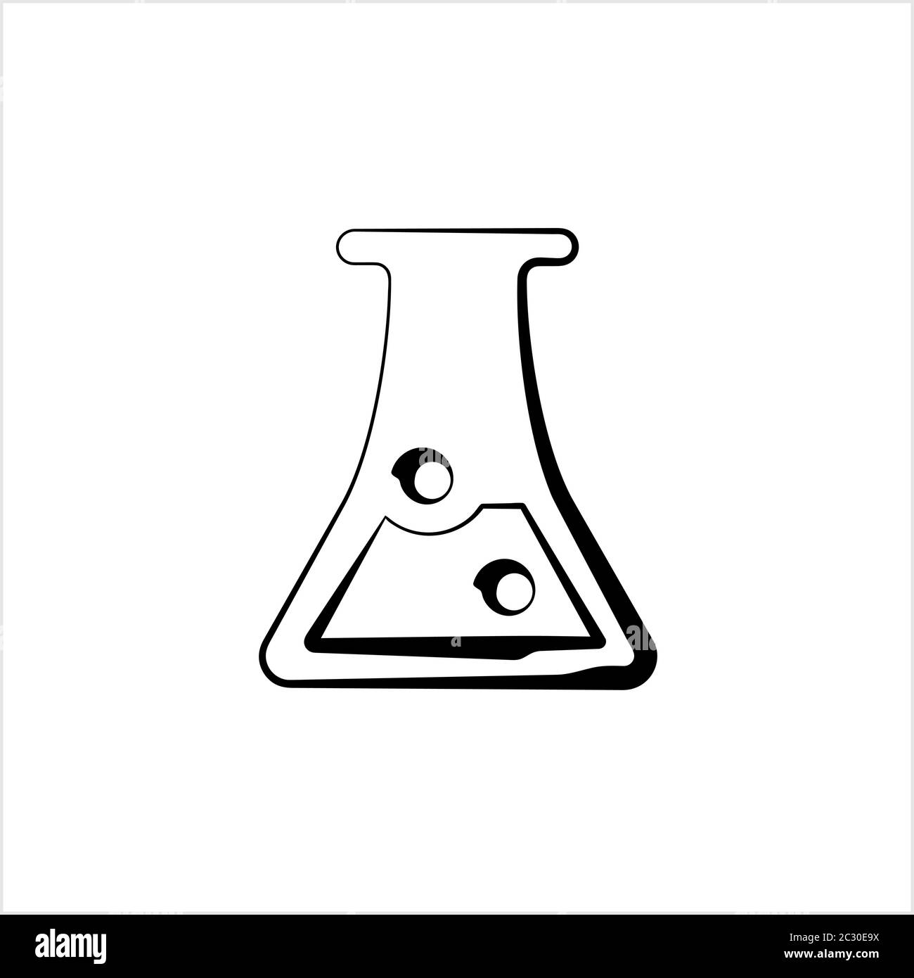 Beaker Icon, Beaker Vector Art Illustration Stock Vector Image & Art ...