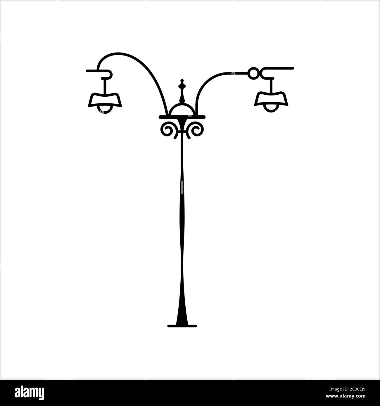 Street Light Icon Vector Art Illustration Stock Vector Image & Art - Alamy