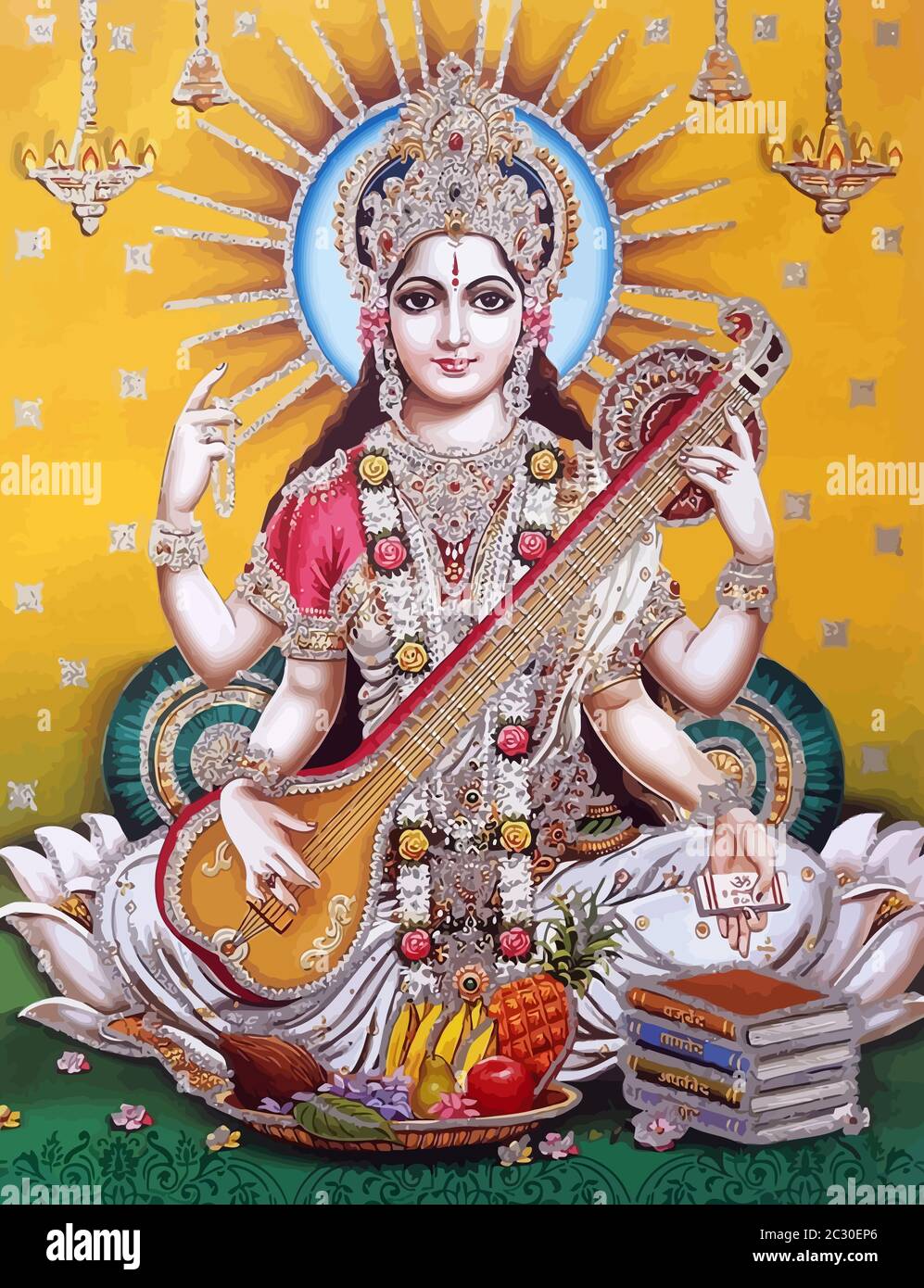 Hindu God Saraswati Photo