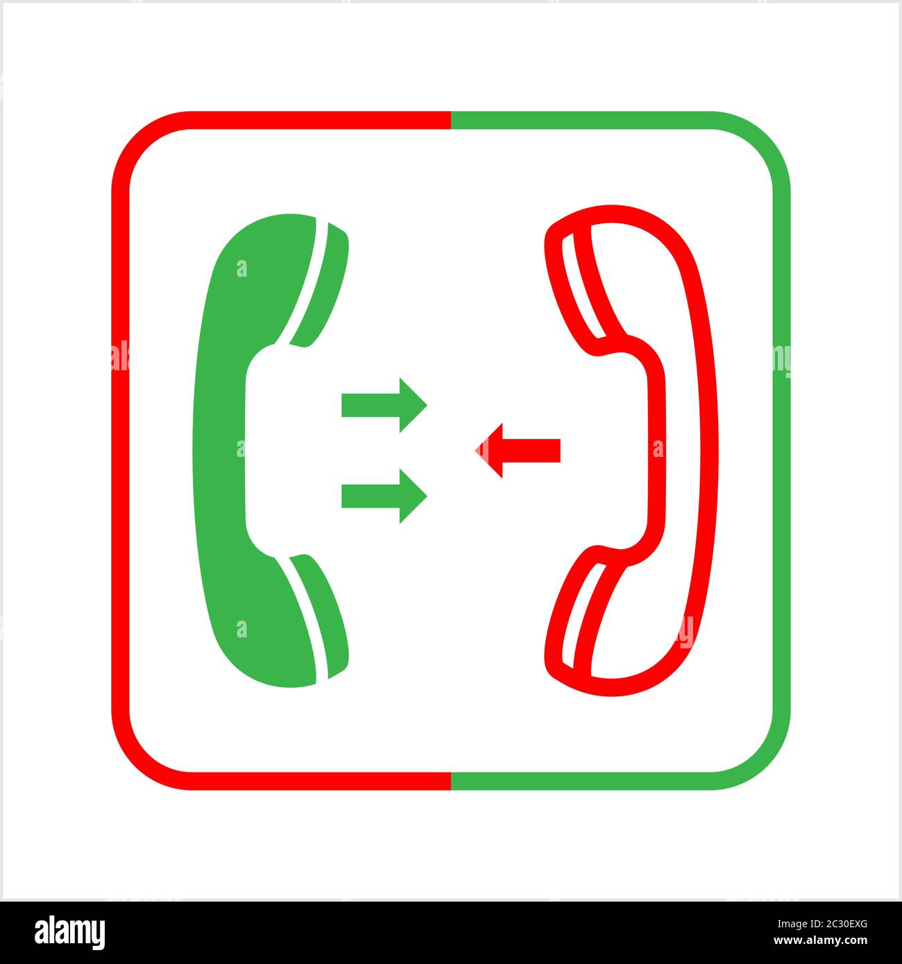 Telephone Receiver Icon Vector Art Illustration Stock Vector Image ...