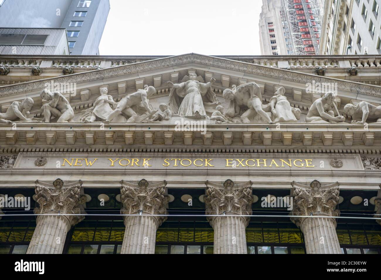 New York Stock Exchange building, NYSE, Wall Street, Financial District ...