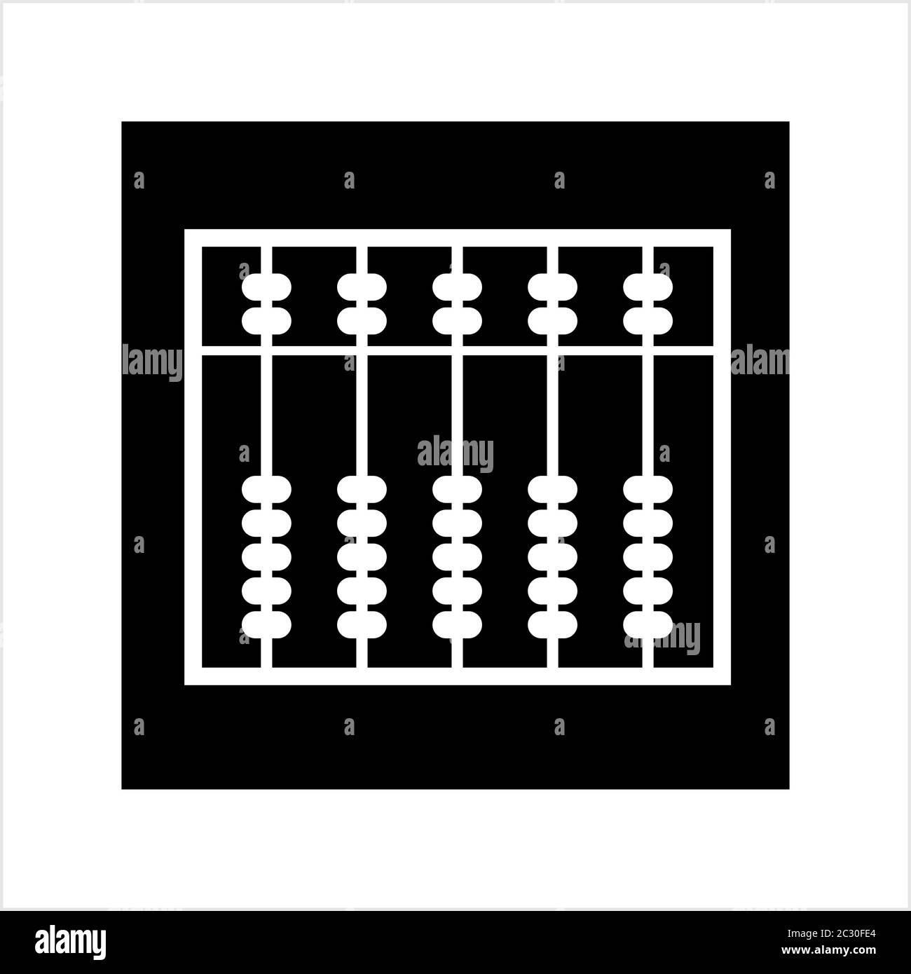 Abacus Icon, Abacus Vector Art Illustration Stock Vector Image & Art ...