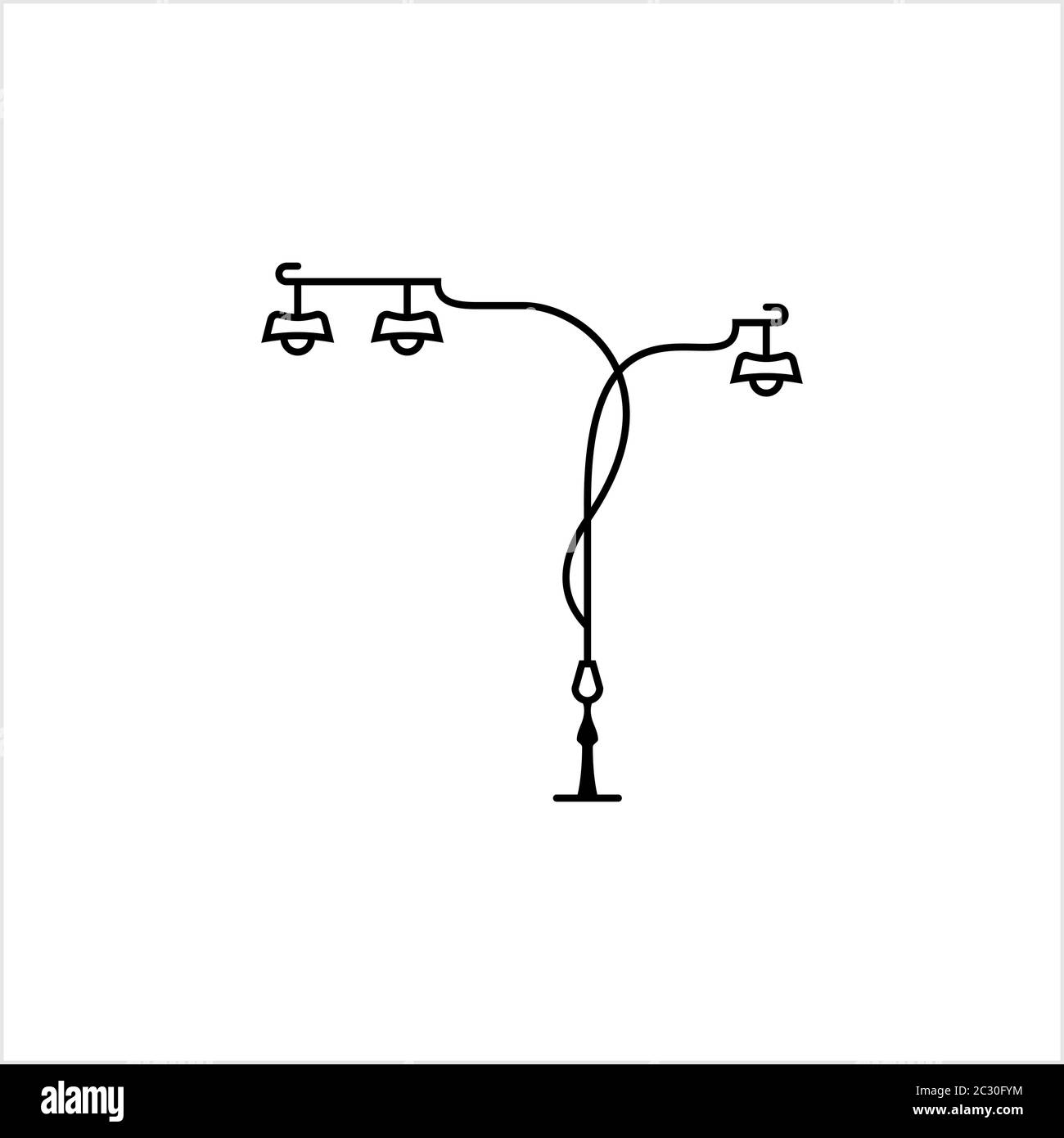Street Light Icon Vector Art Illustration Stock Vector Image & Art - Alamy