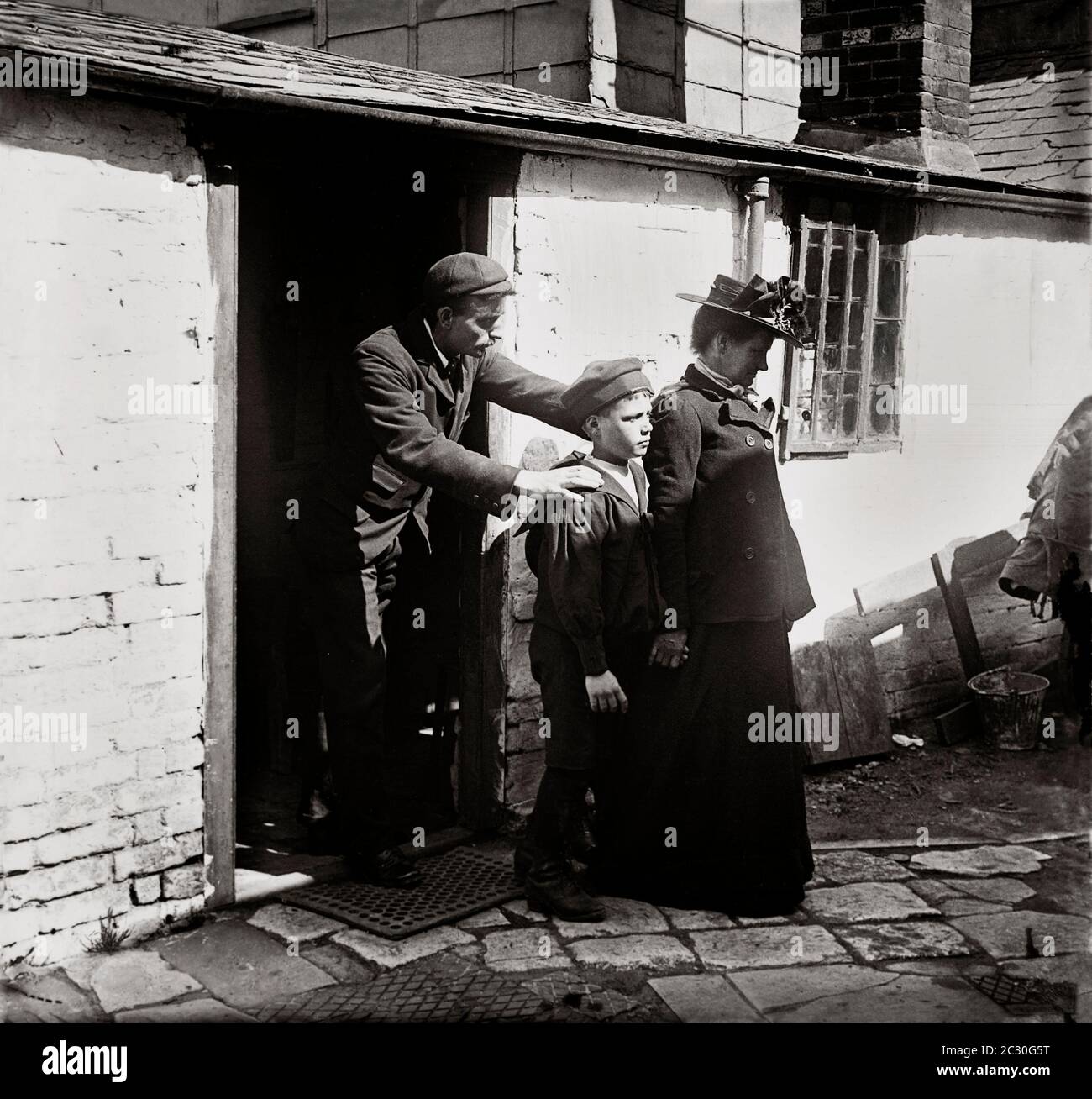 "Two Yorkshire lads".G M Mason original photographer circa 1902 social ...