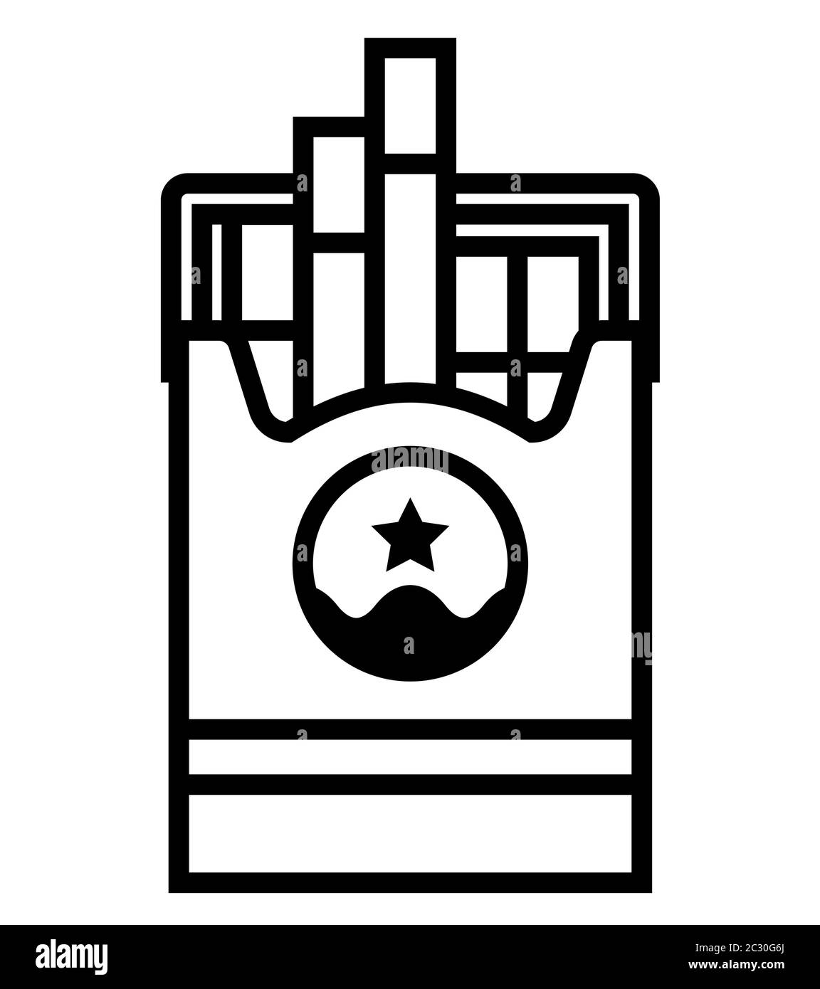 Tobacco cigarettes packet Stock Vector Images - Alamy