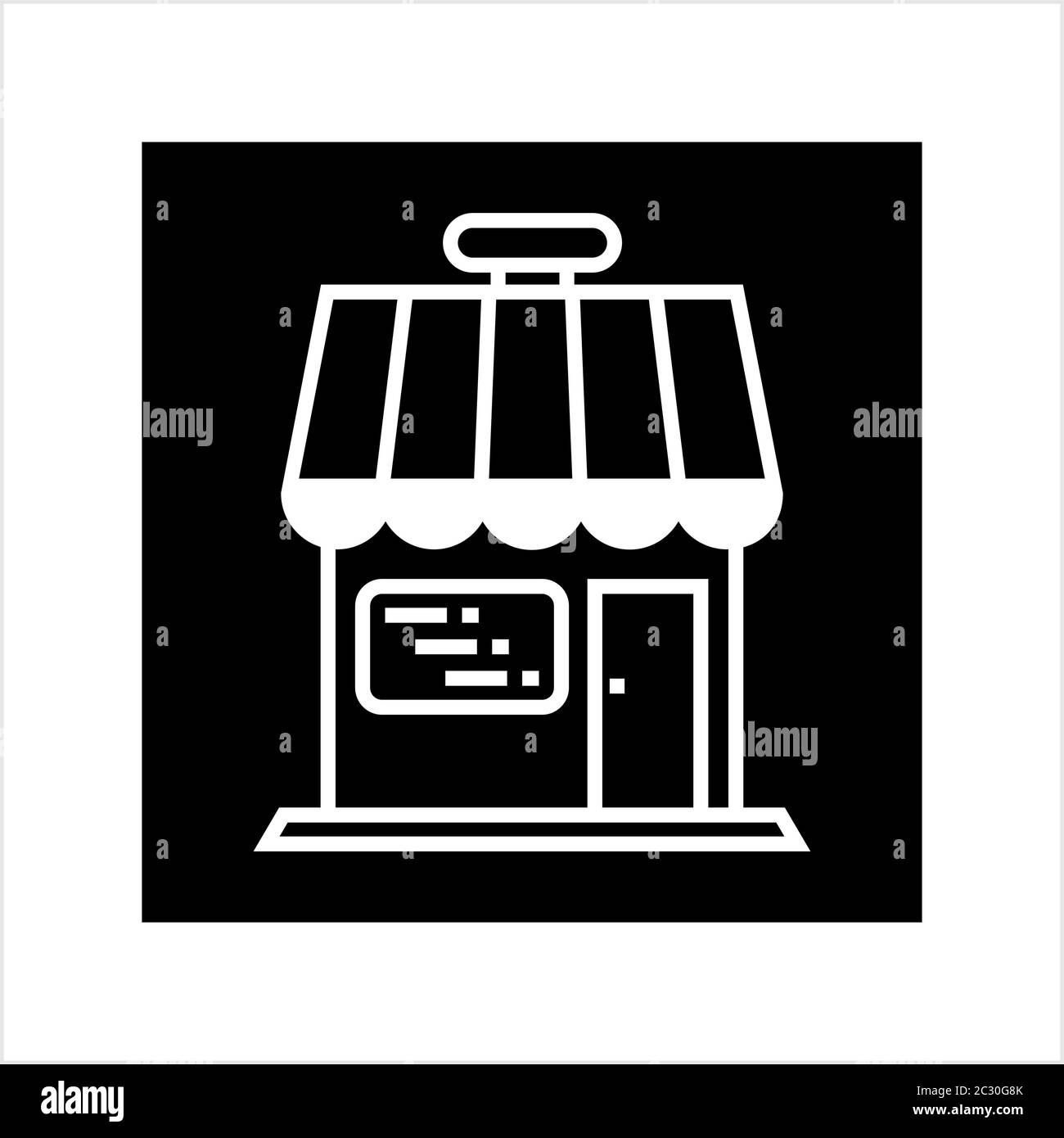 Storefront vector vectors Black and White Stock Photos & Images - Alamy