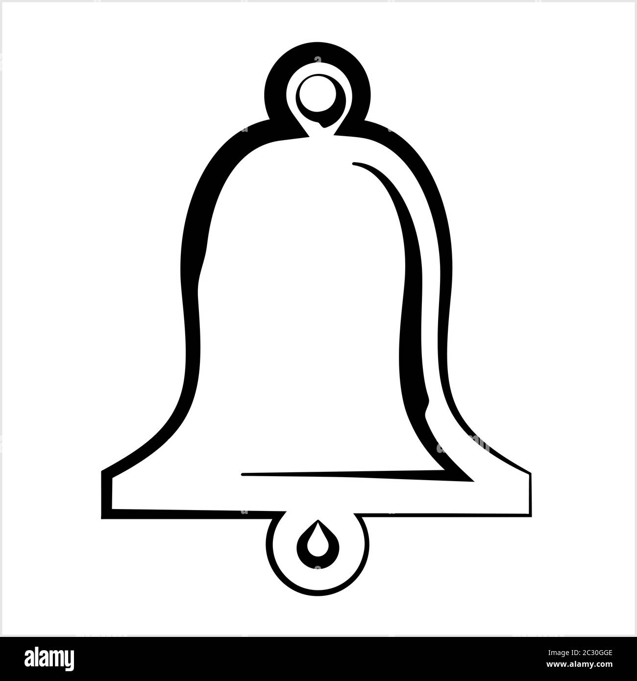 Bell Icon, Bell Vector Art Illustration Stock Vector Image & Art - Alamy