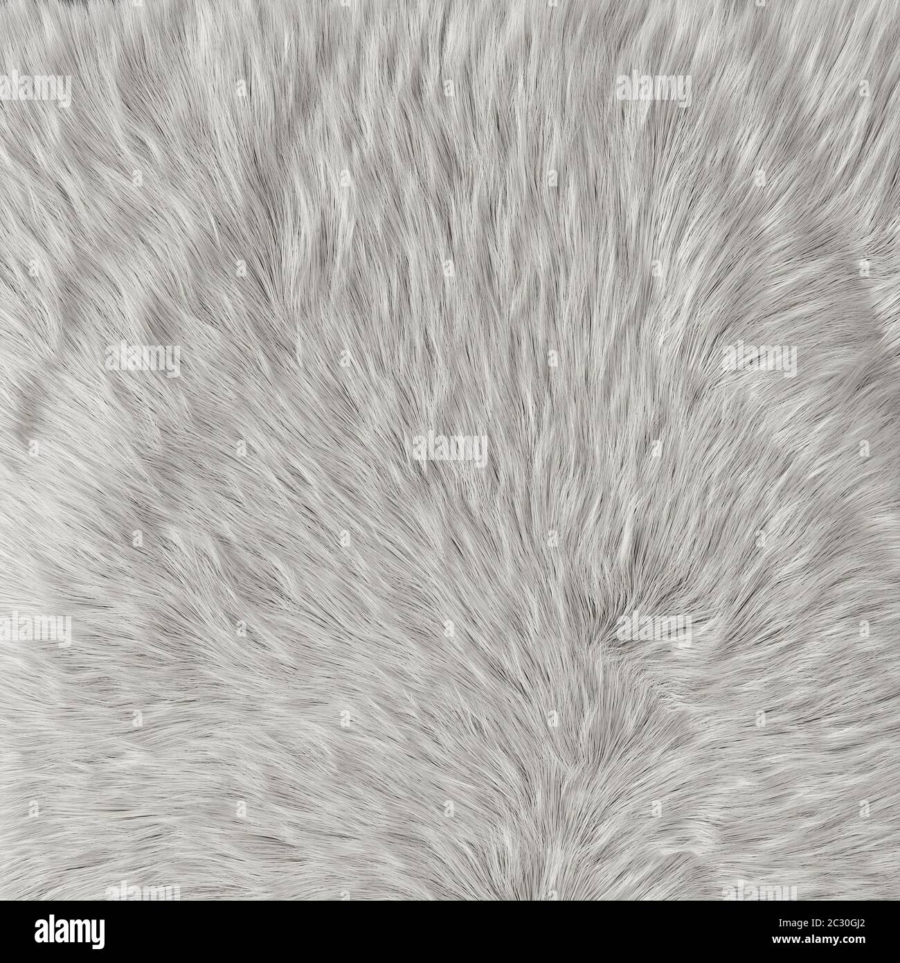 White wool rug closeup on a white background. 3D rendering Stock Photo ...