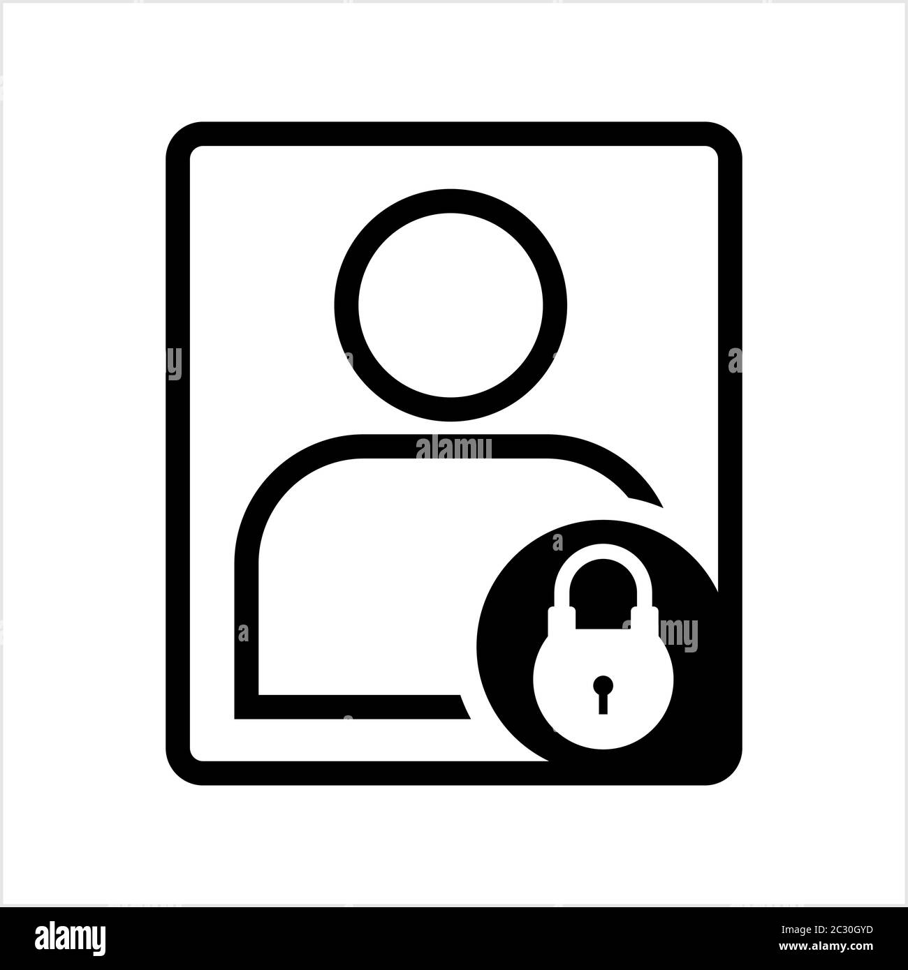 Secure User Login, Password Protected, Personal Data Protection, Authenticate Icon, Internet ...