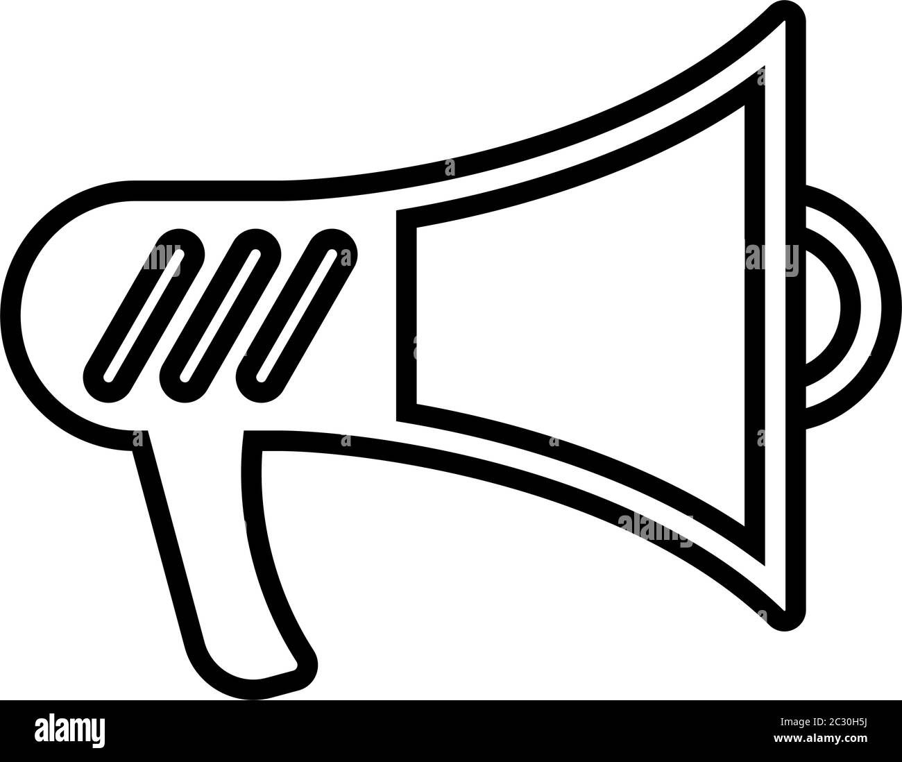 Megaphone Icon, Megaphone Vector Art Illustration Stock Vector Image ...