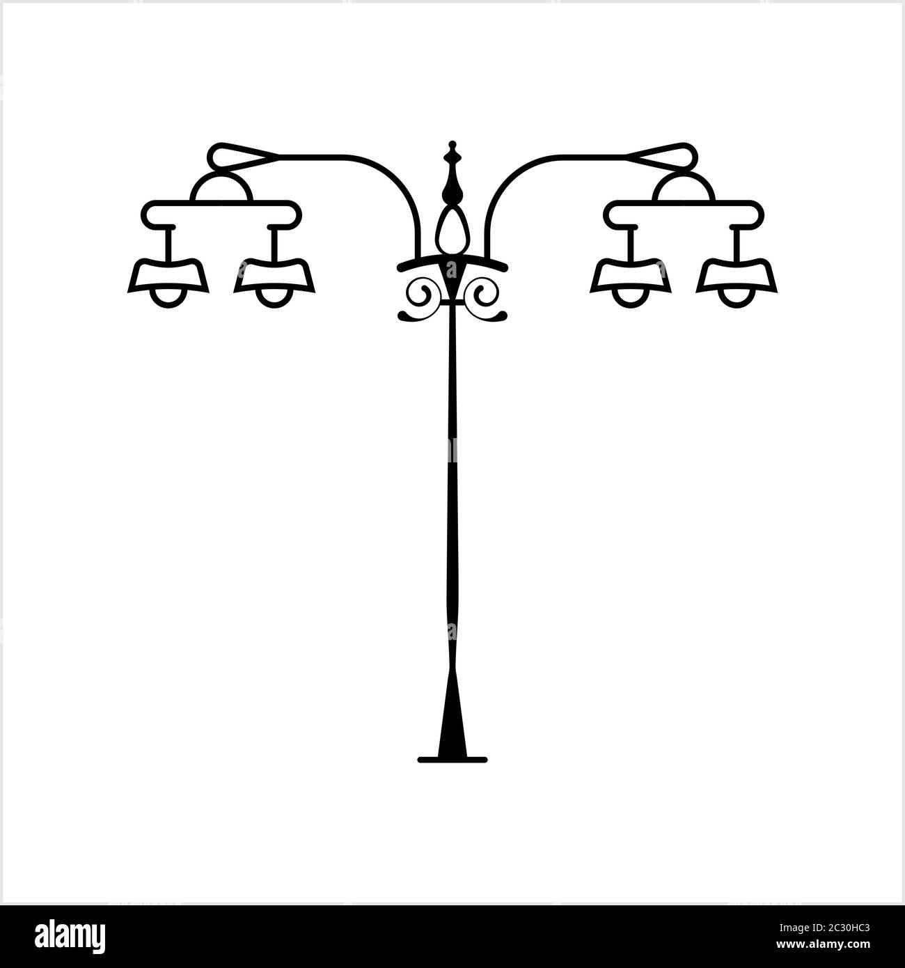 Street Light Icon Vector Art Illustration Stock Vector Image & Art - Alamy