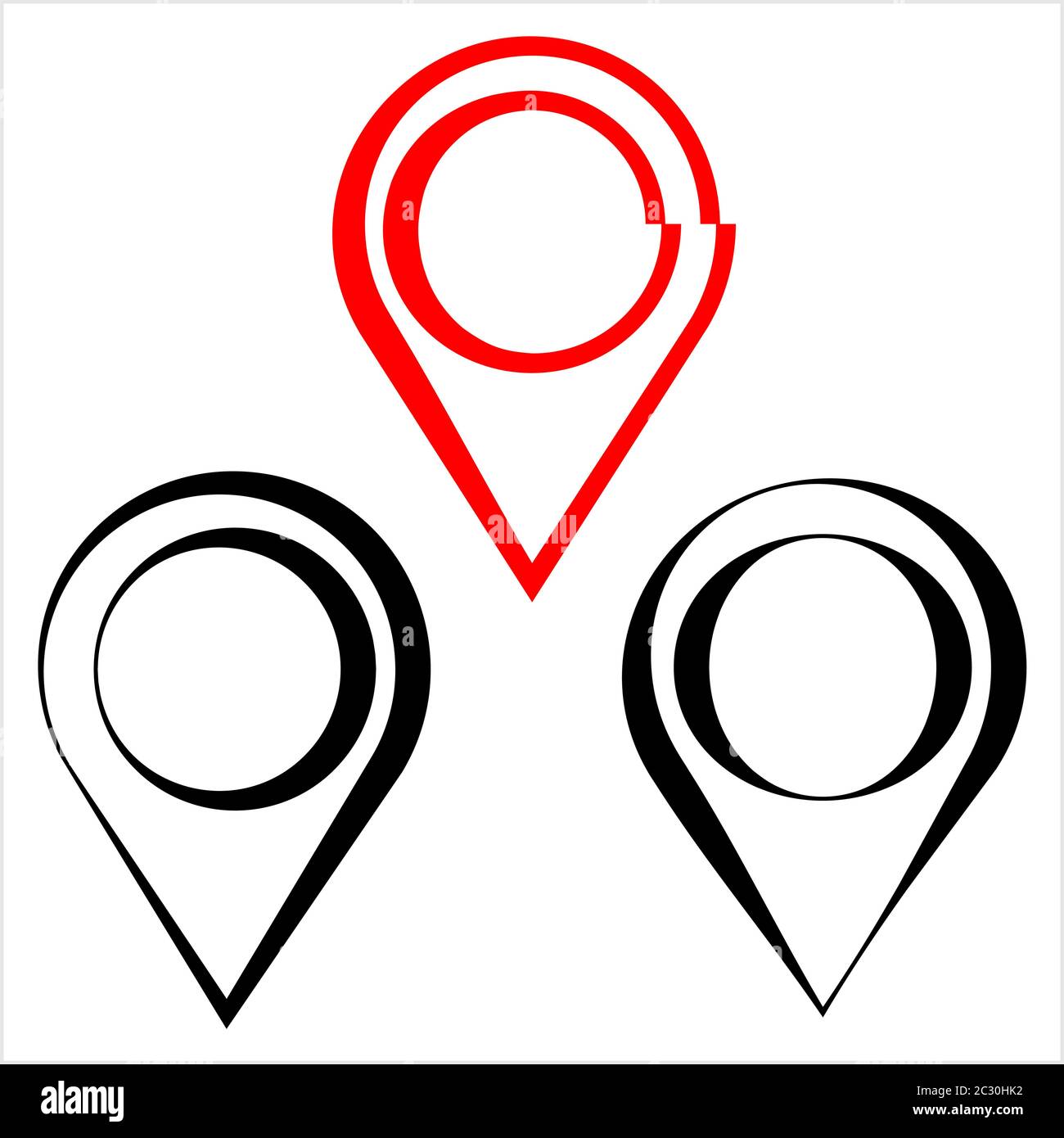 Location Pin Icon Vector Art Illustration Stock Vector Image & Art - Alamy