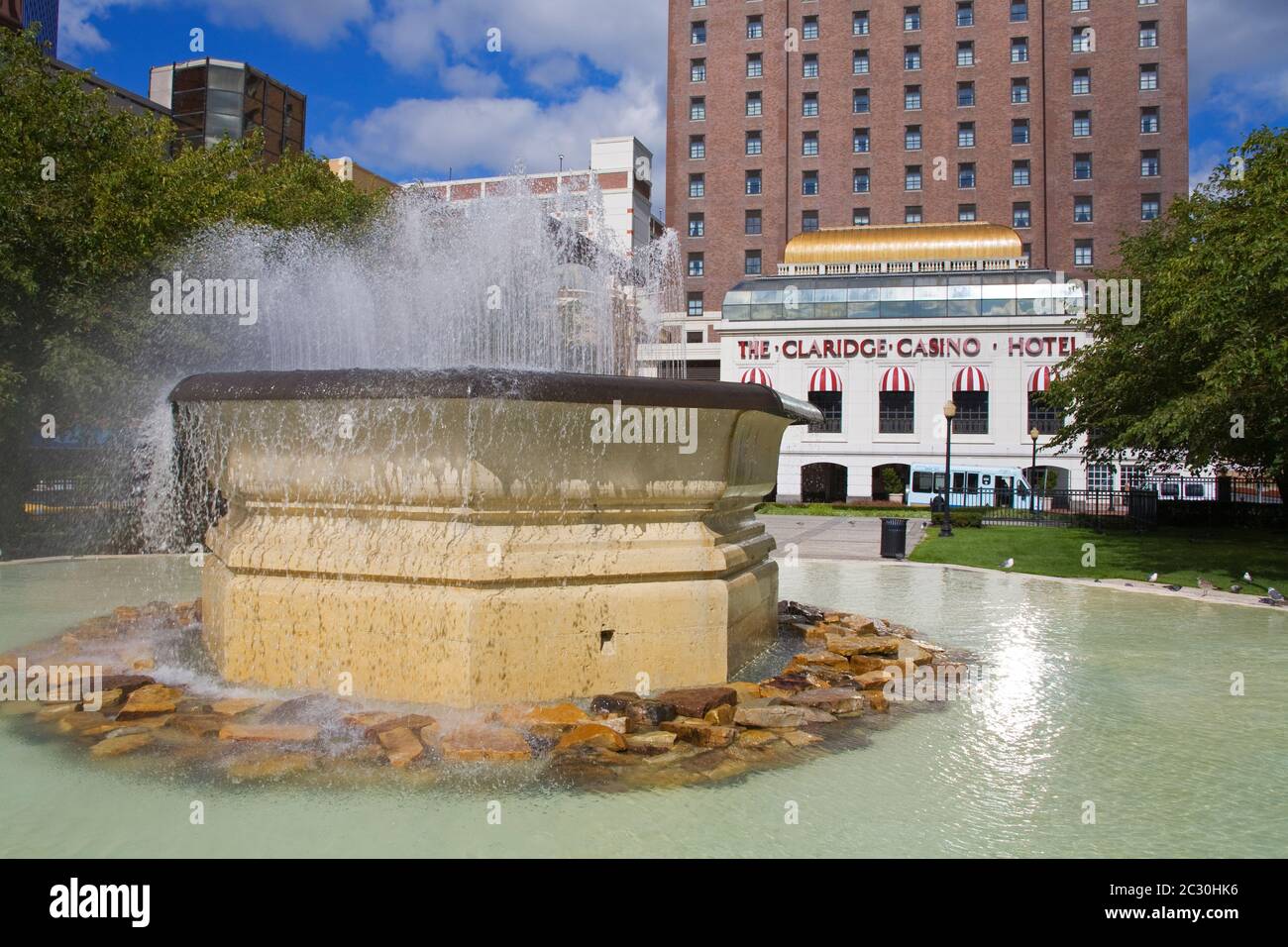 Claridge Casino & Brighton Park Fountain, Atlantic City, New Jersey ...