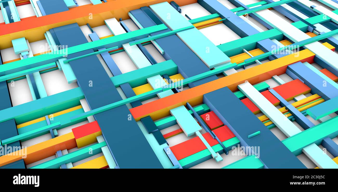Data Management Algorithm Background in Blue Orange and Yellow Stock ...