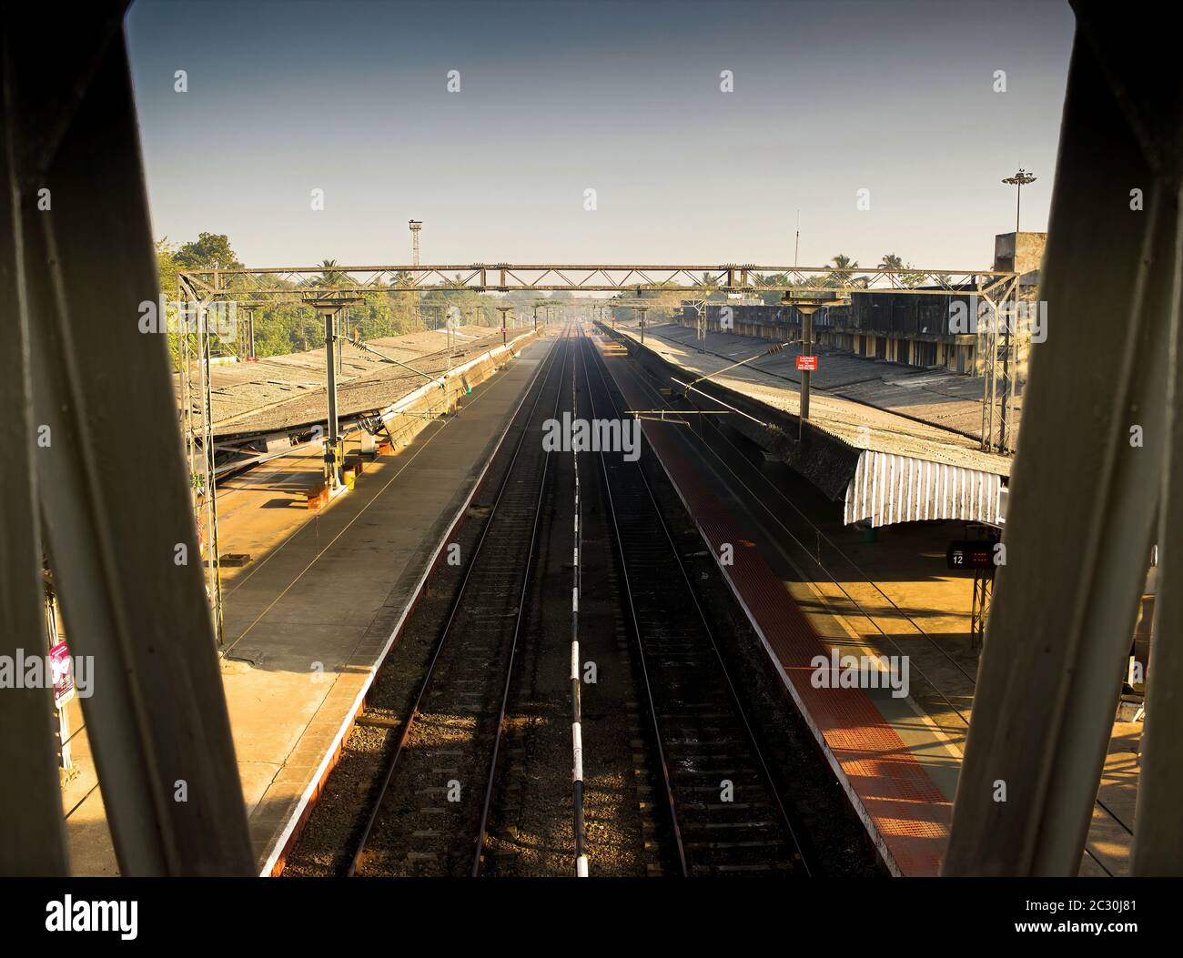 Indian railway steel bridge hi-res stock photography and images - Alamy