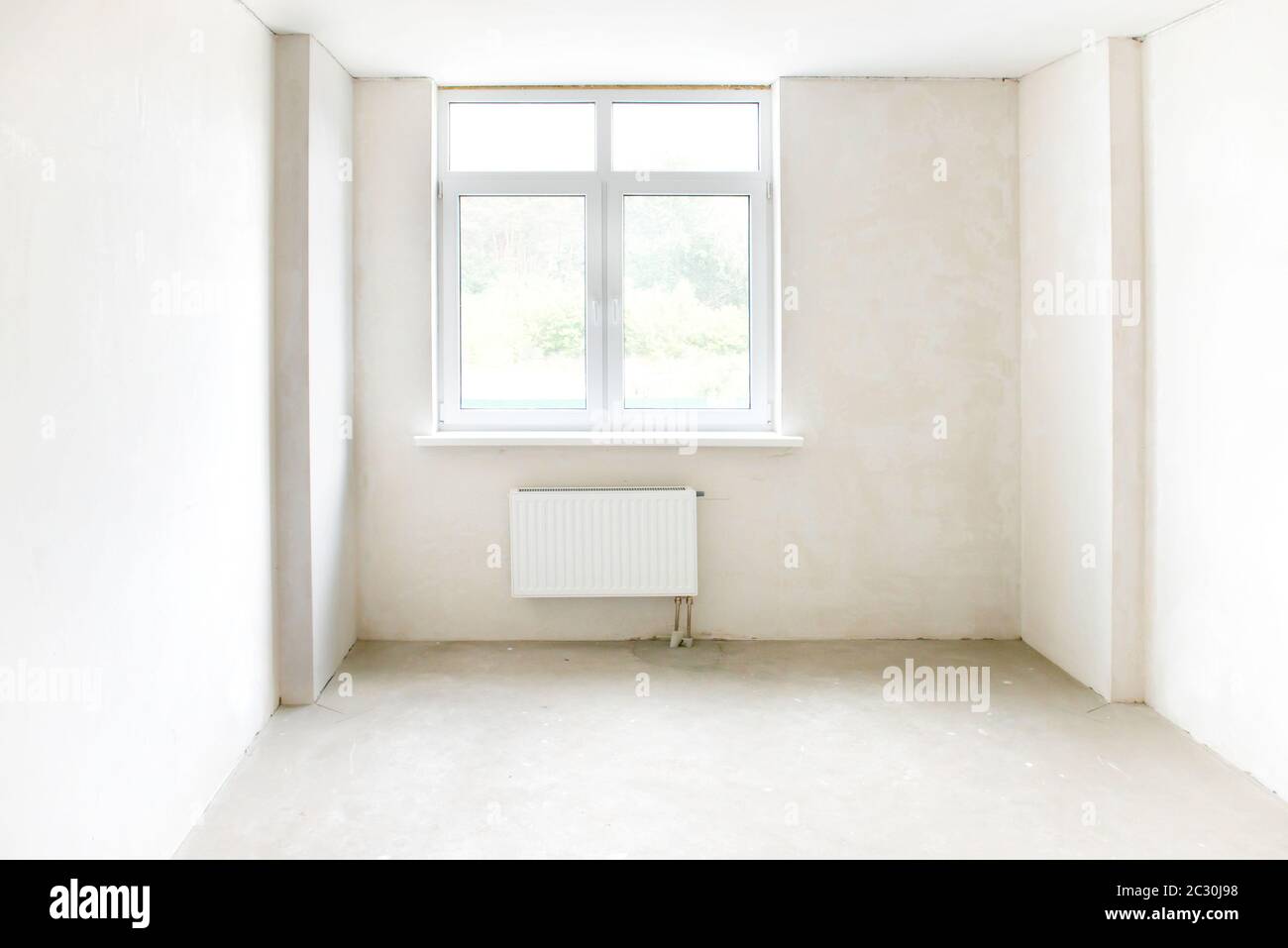 White room with window Stock Photo - Alamy