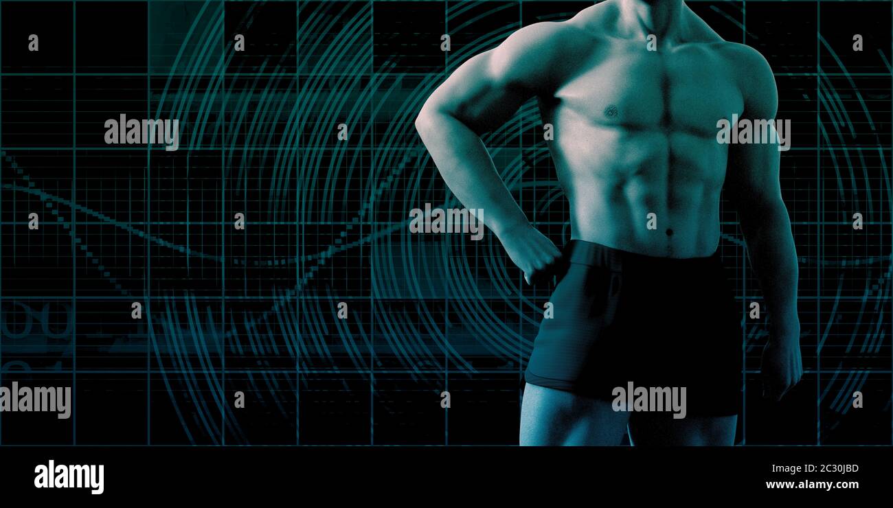 Fitness Man with Weight Management Training Abstract Stock Photo - Alamy