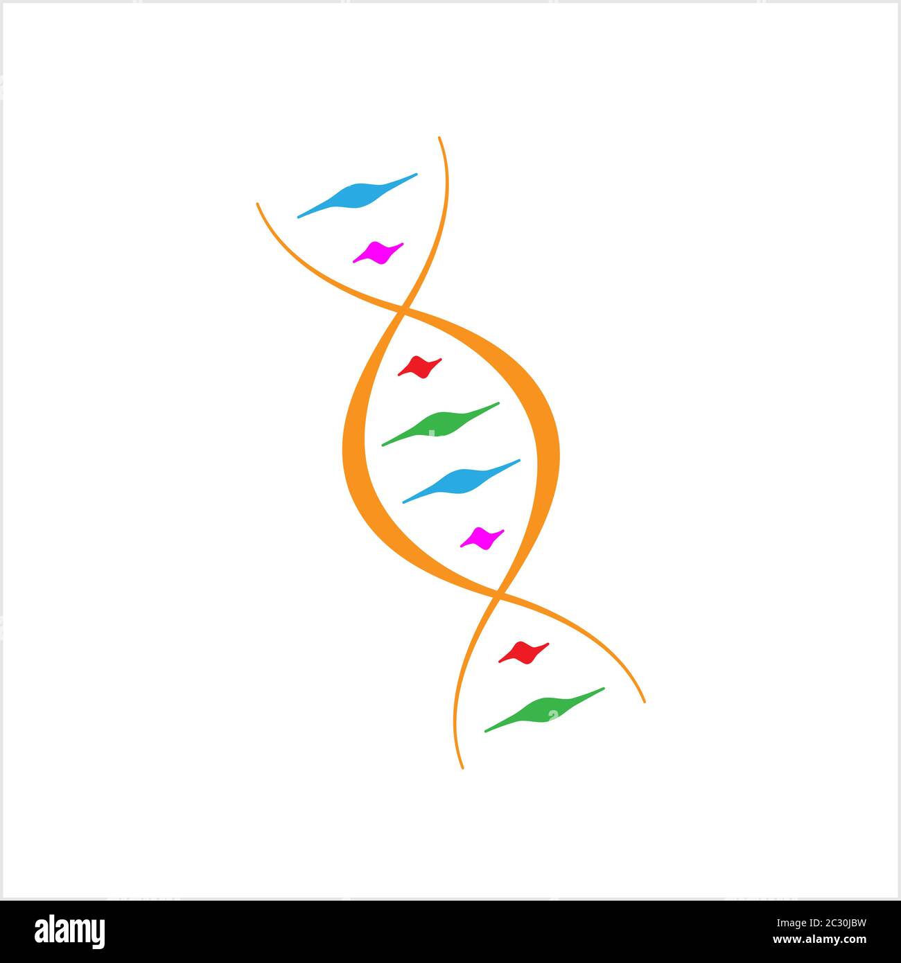 Human Dna Icon Vector Art Illustration Stock Vector Image & Art - Alamy