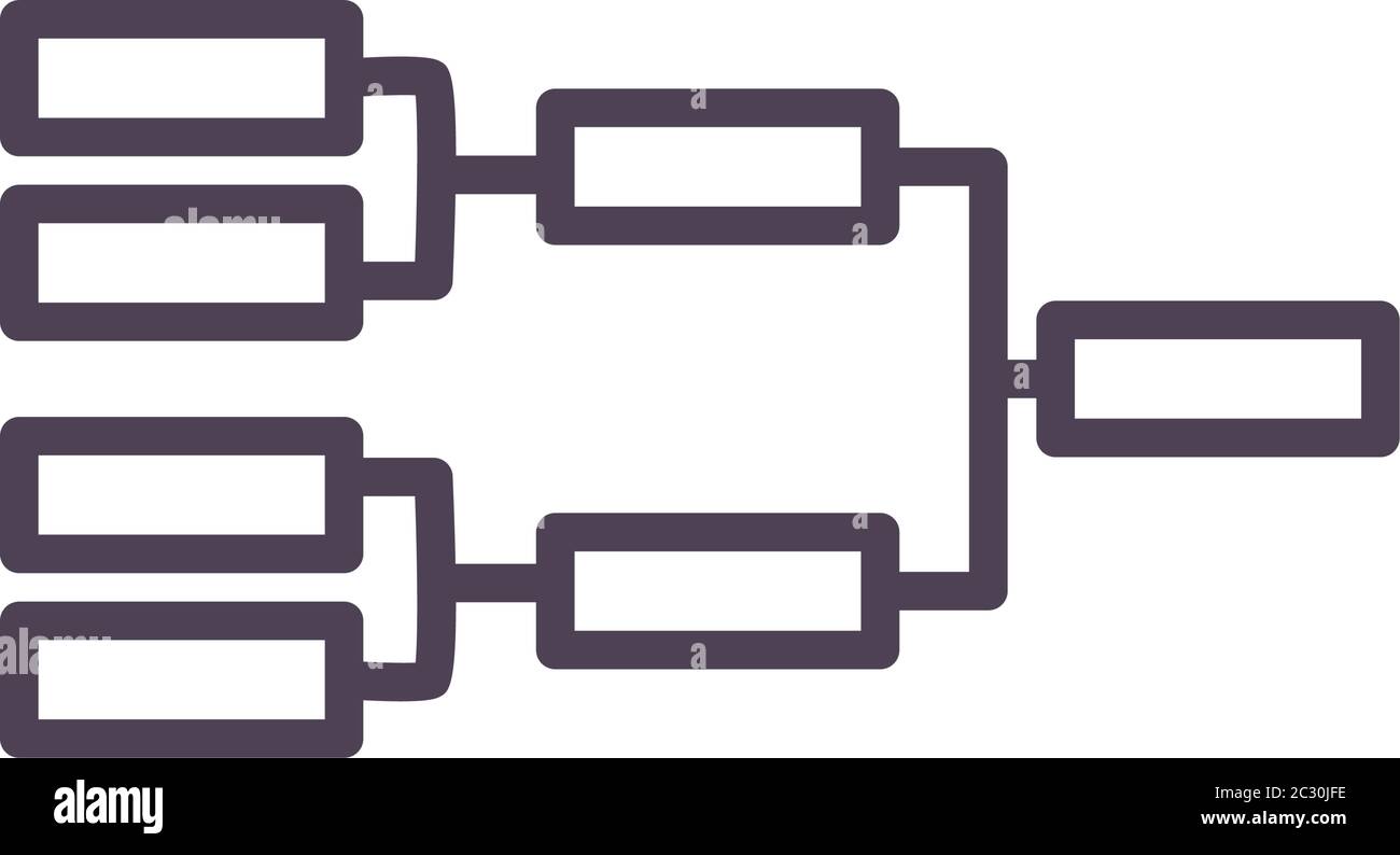 playoffs schedule line style icon design, Soccer football sport hobby ...