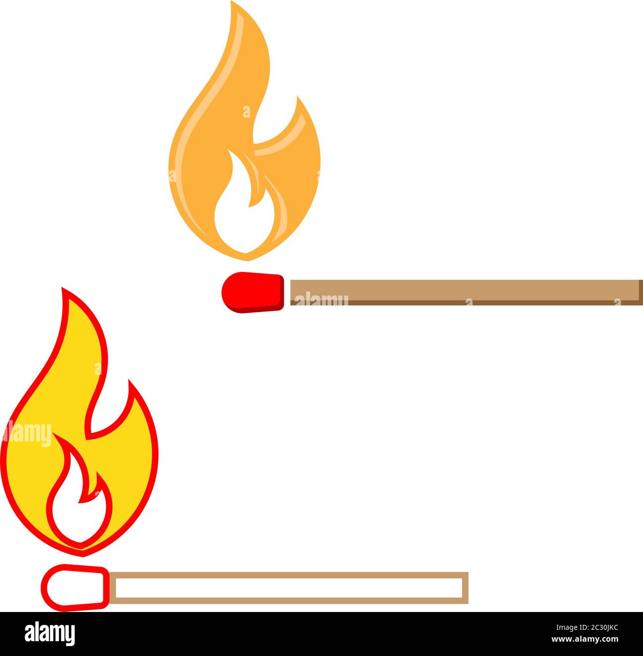 Match lighting fire burning illustration hi-res stock photography and ...