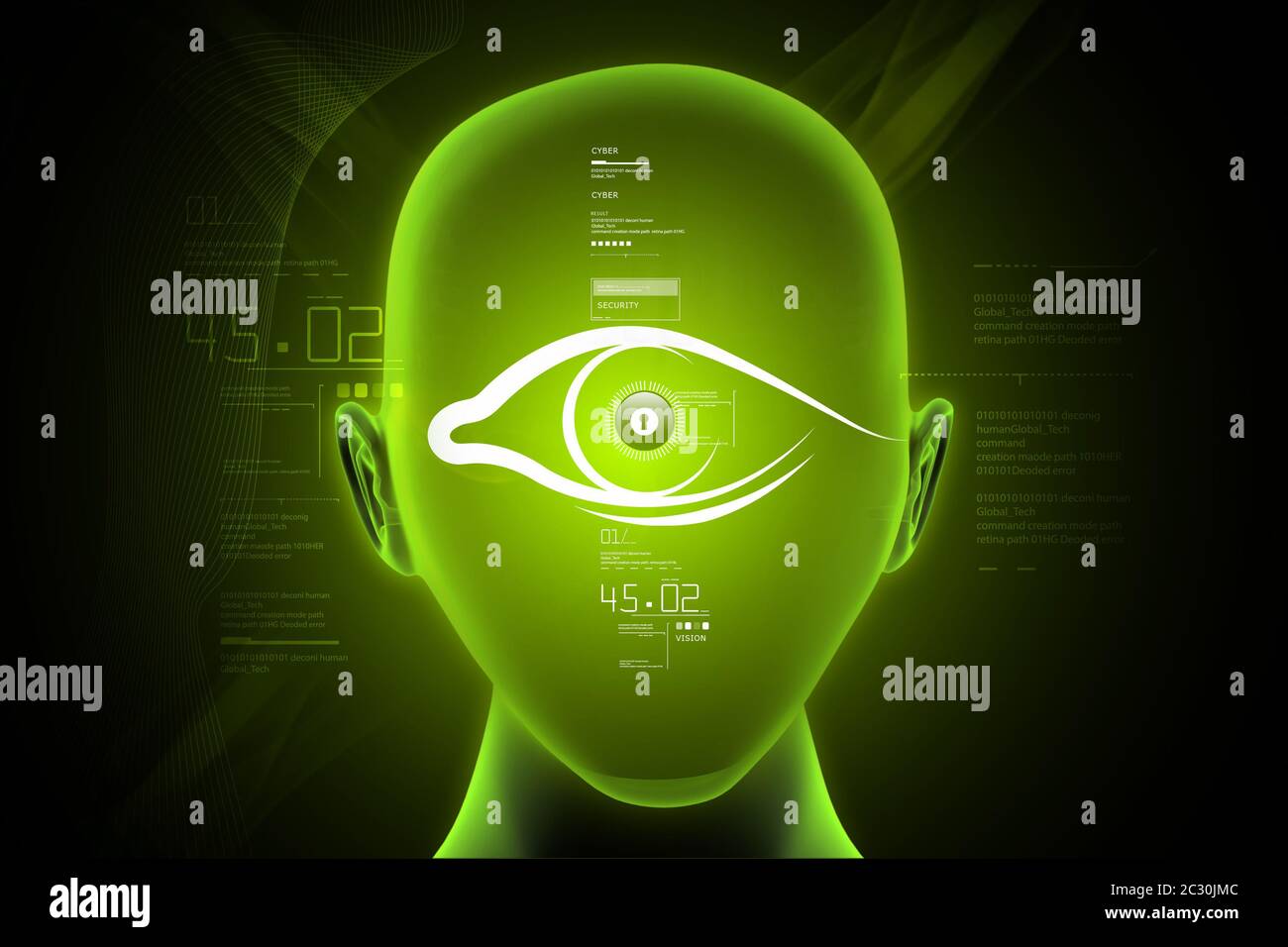 Human face with eye Stock Photo - Alamy
