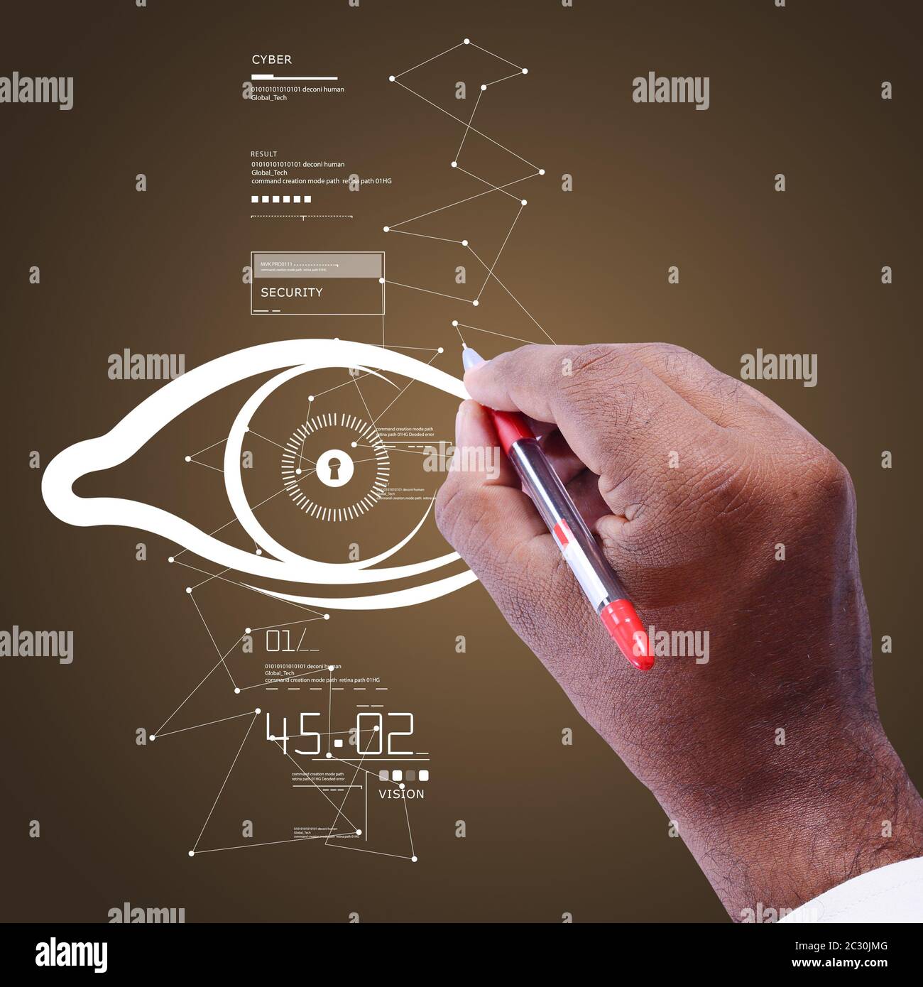 Technical drawing eye hi-res stock photography and images - Alamy