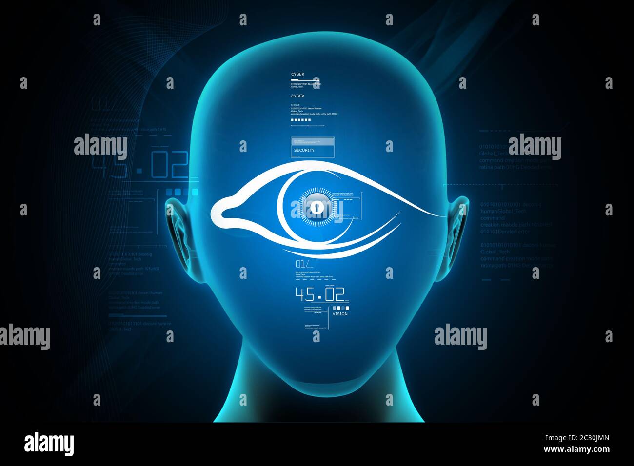 Human face with eye Stock Photo - Alamy