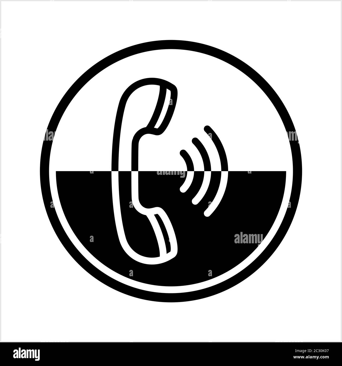 Telephone Receiver Icon Vector Art Illustration Stock Vector Image ...