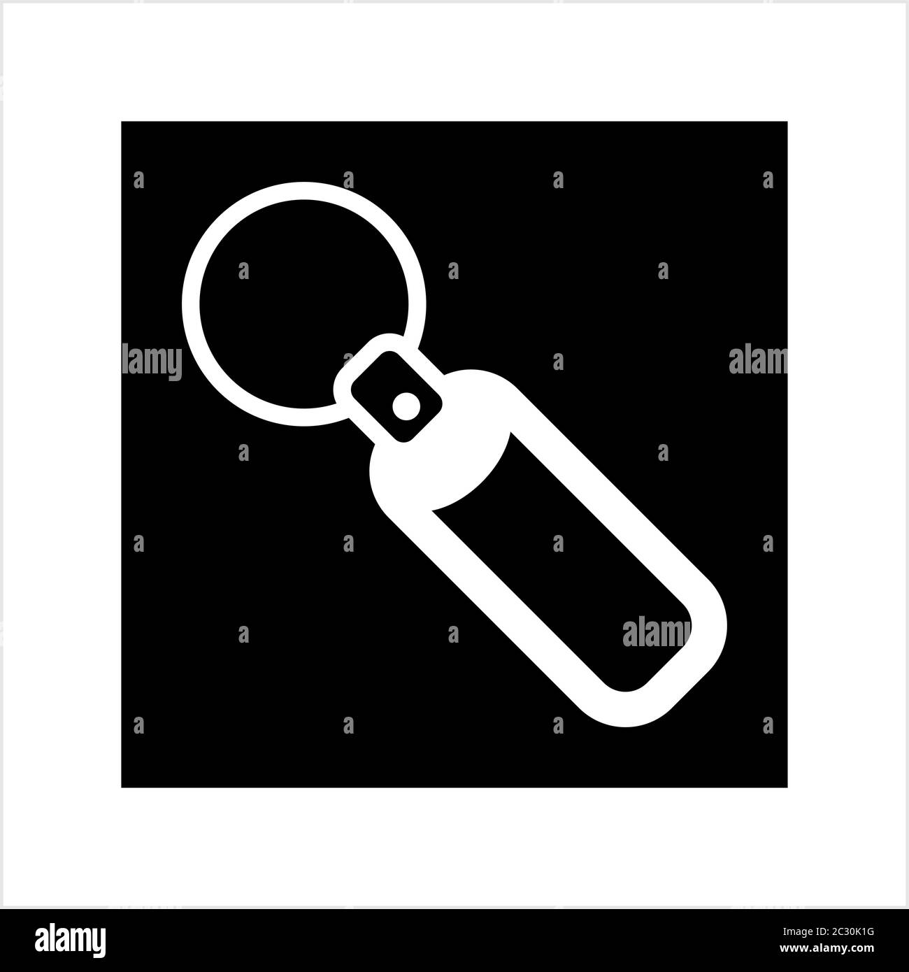 Key Chain, Key Ring Vector Art Illustration Stock Vector Image & Art ...