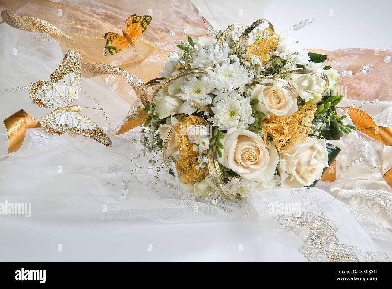 Composition With Flowers Stock Photo - Alamy