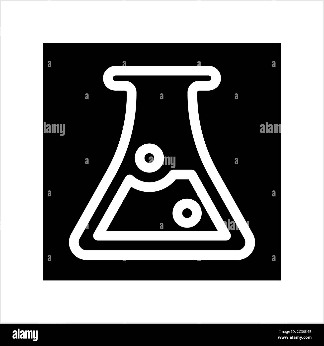 Beaker Icon, Beaker Vector Art Illustration Stock Vector Image & Art ...
