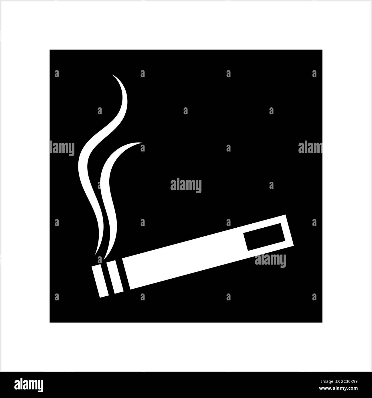 Cigarette Icon, Cigarette Vector Art Illustration Stock Vector Image ...